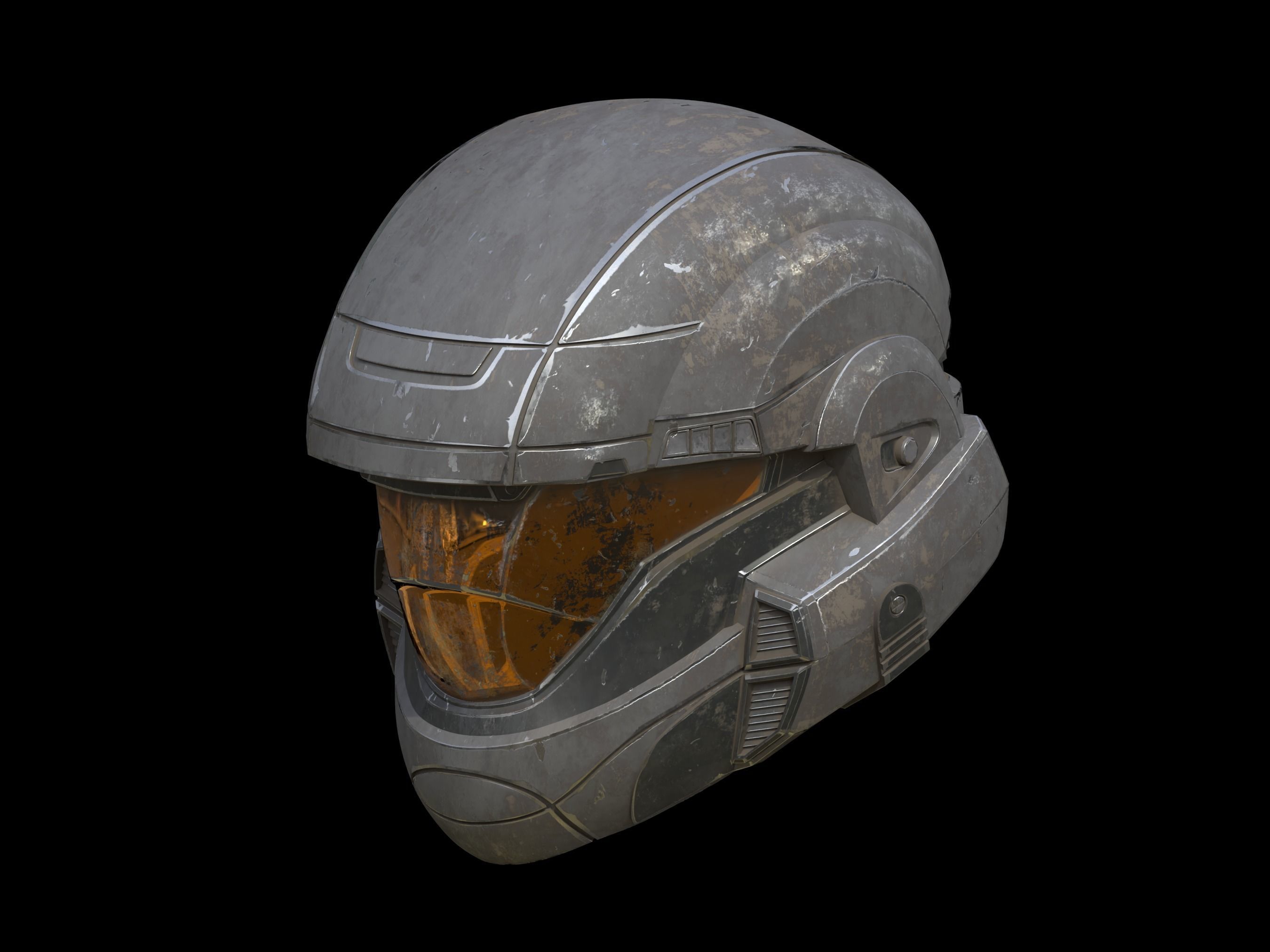 HALO ODST helmet with attachments 3d print file 3D model 3D printable ...