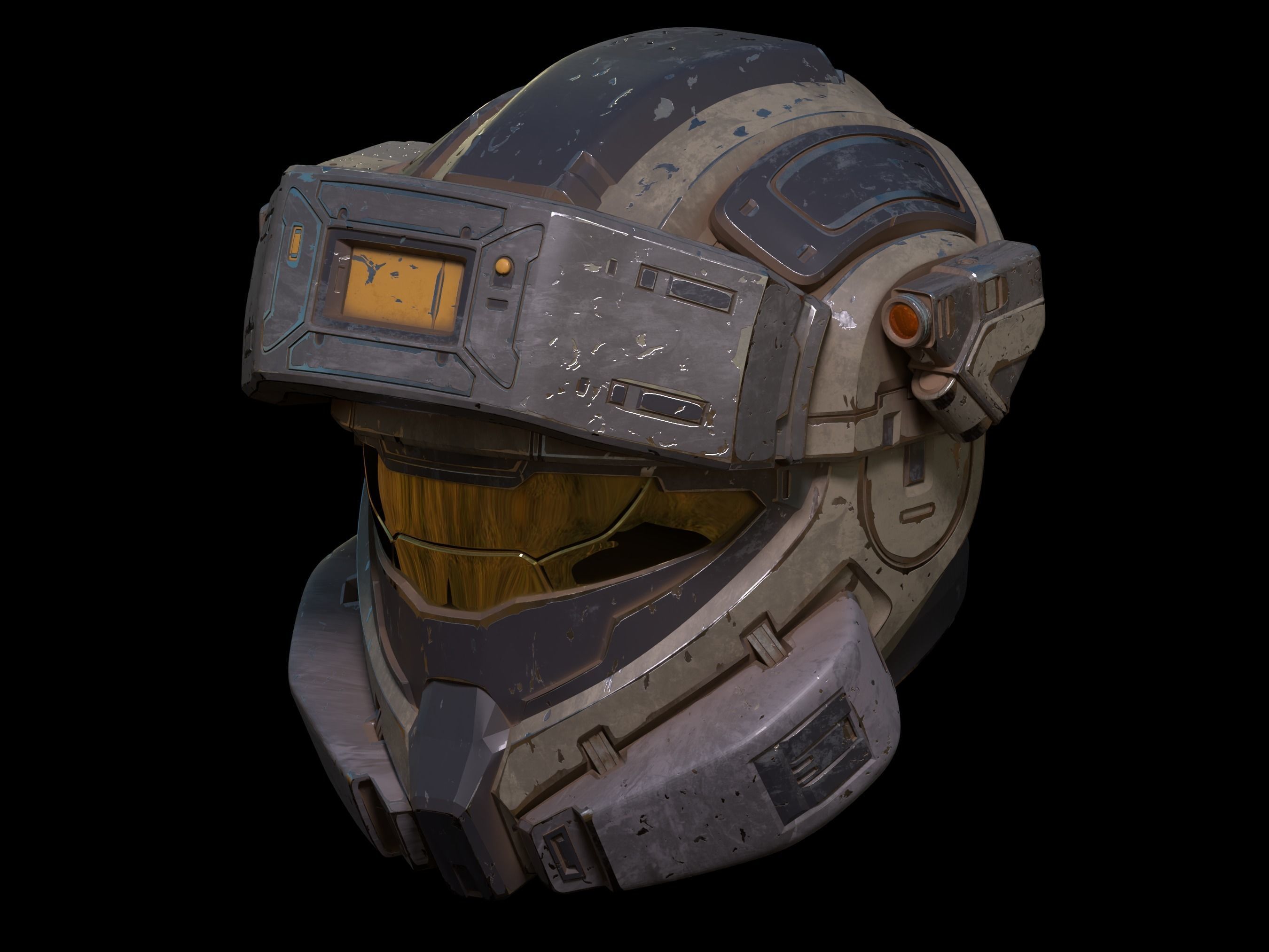 HALO Trailblazer helmet with attachments 3d print file 3D model 3D ...