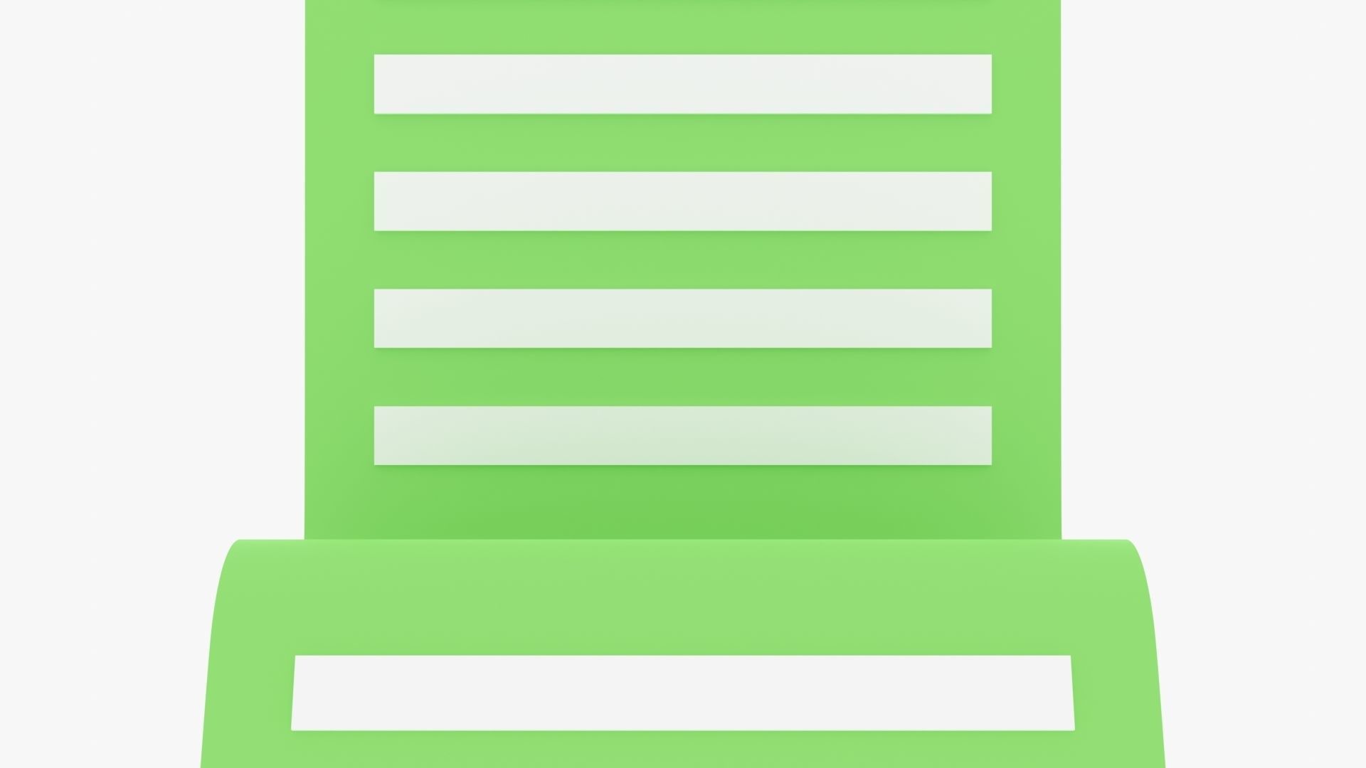 Invoice letter l 3D model | CGTrader