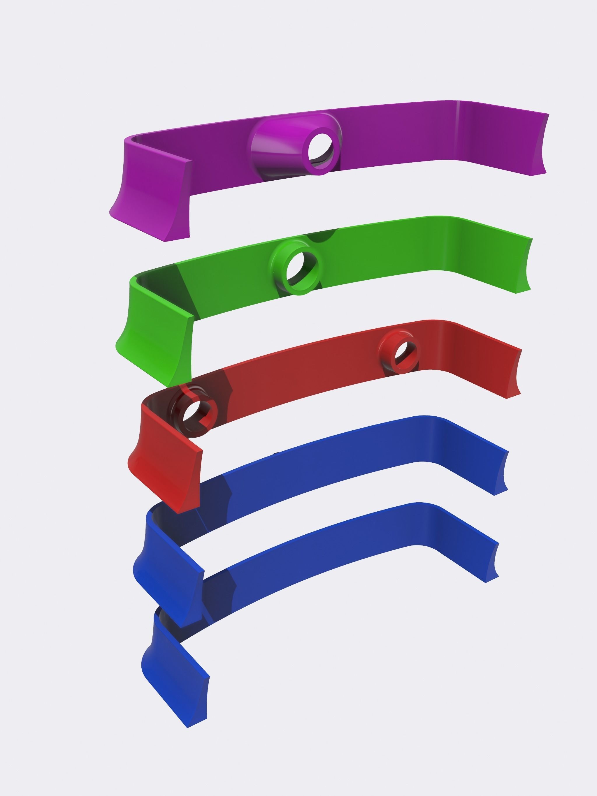 Fox Body STANG Front Drag Spoiler 5 versions 3D model 3D printable ...