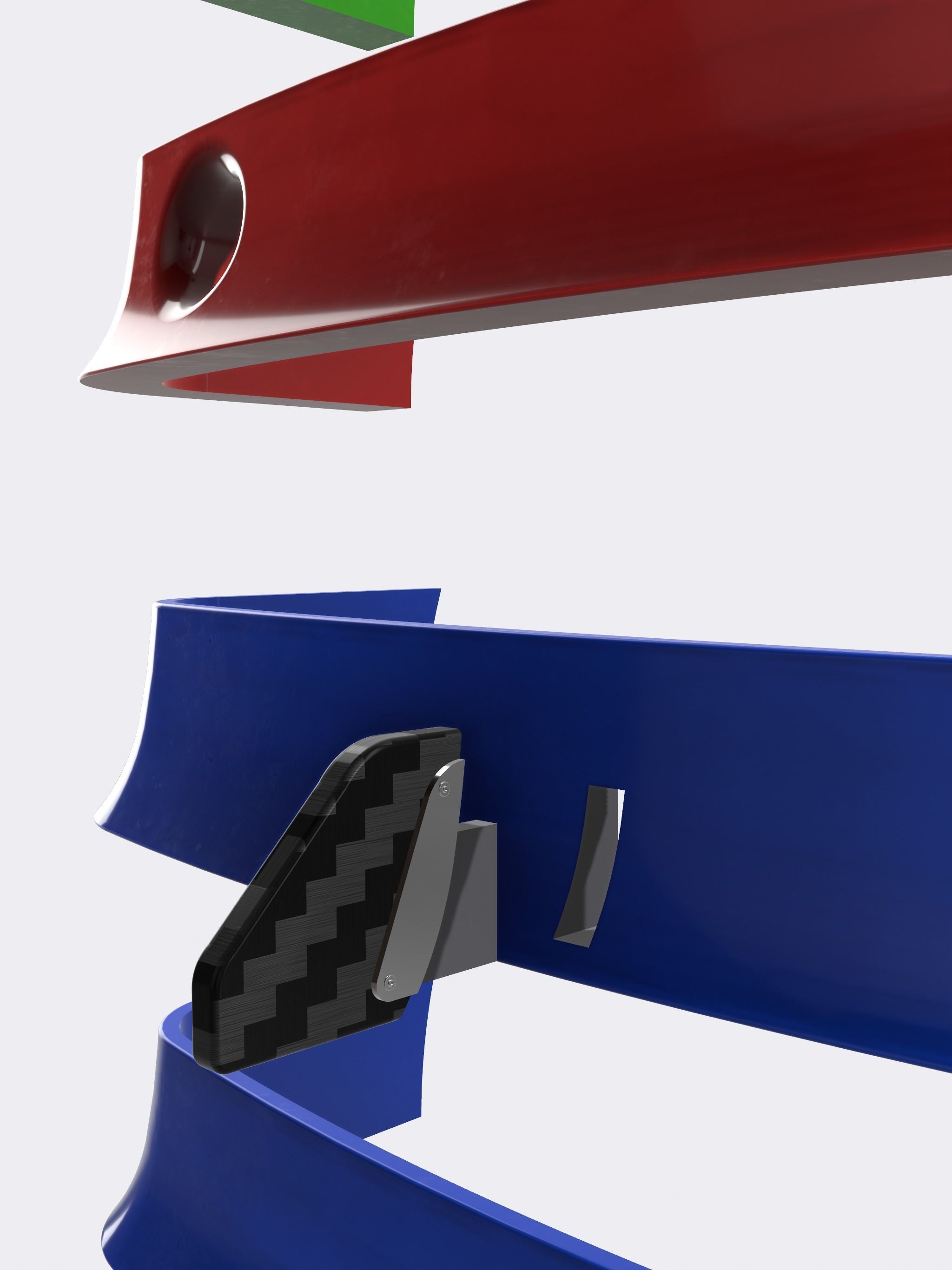 Fox Body STANG Front Drag Spoiler 5 versions 3D model 3D printable ...