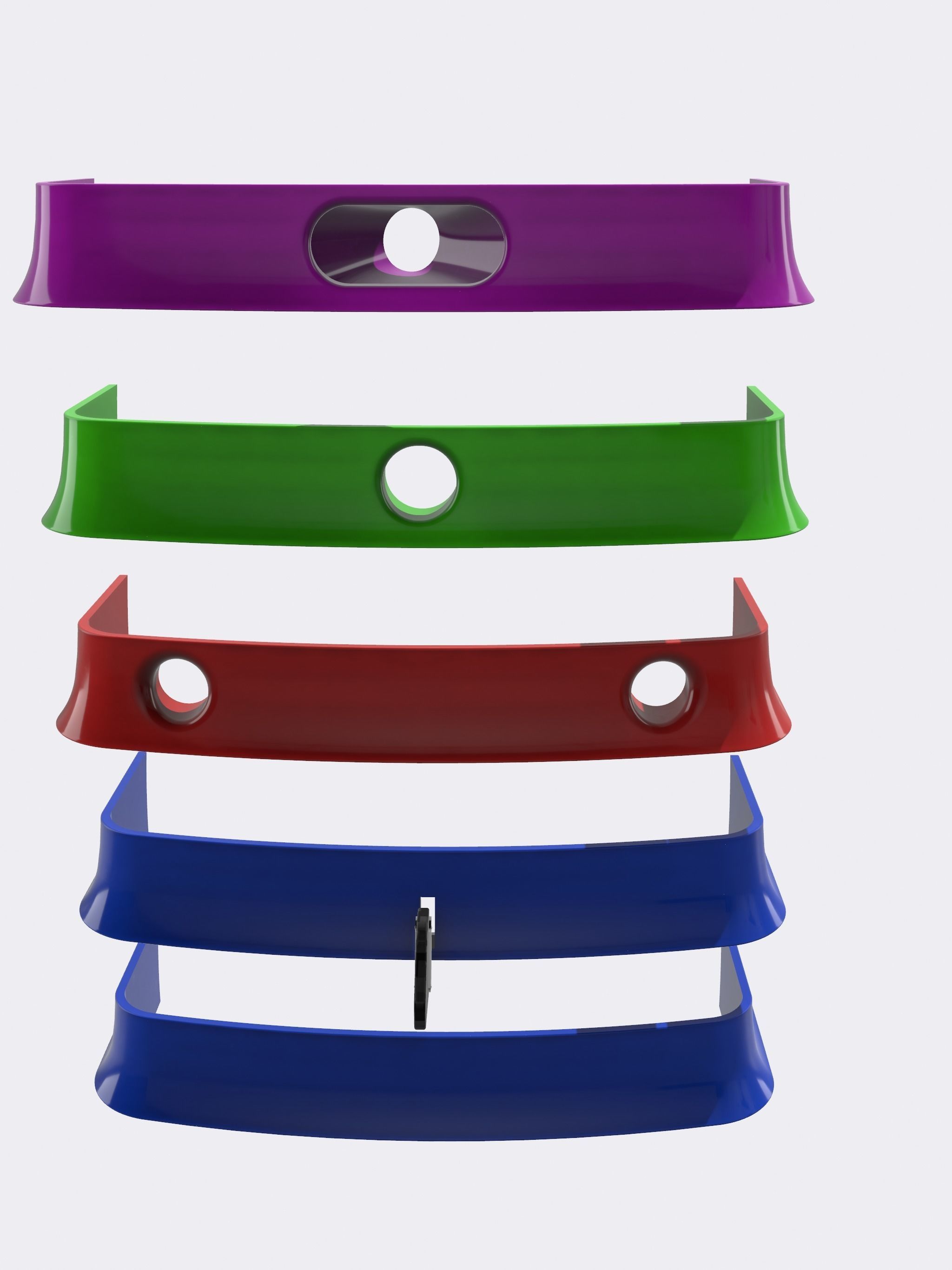 Fox Body STANG Front Drag Spoiler 5 versions 3D model 3D printable ...