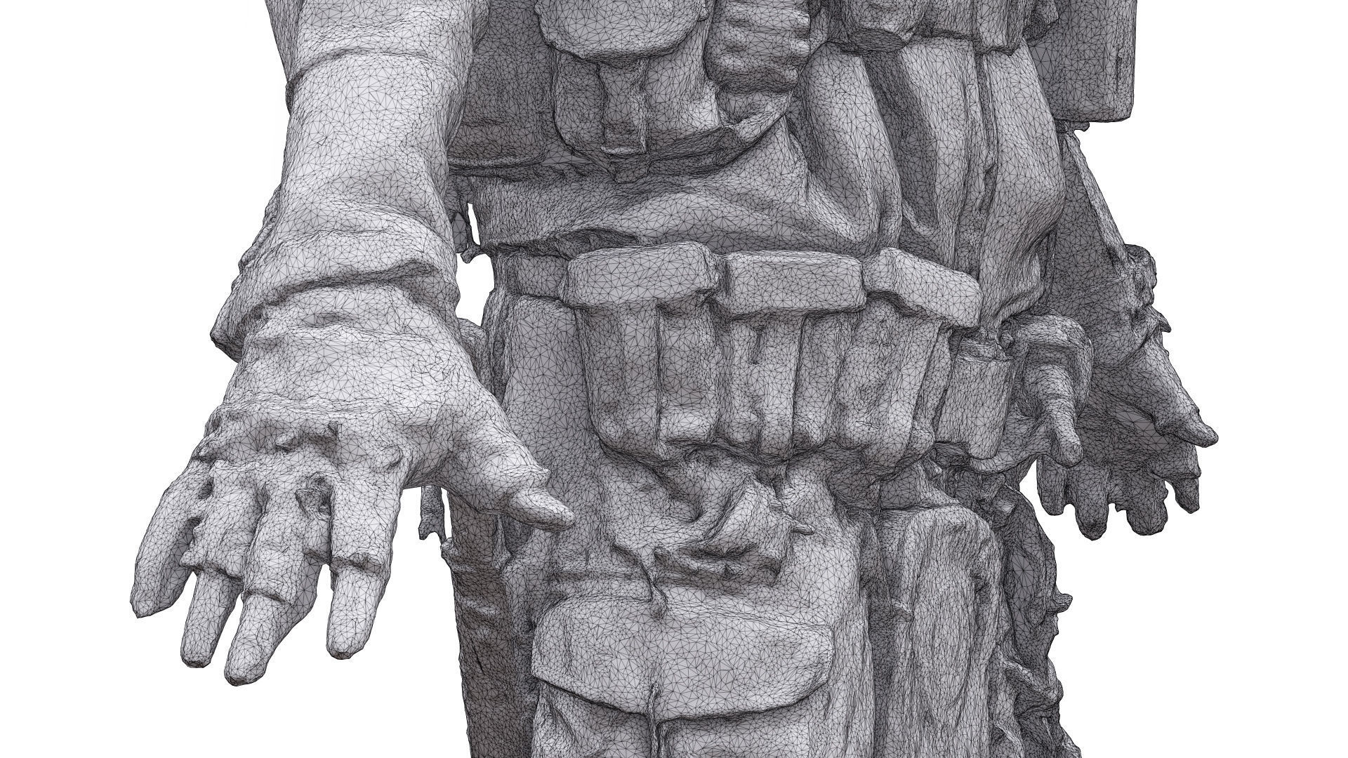 A Pose Raw Body Scan Ryan Sutton Postapocalyptic Suit 3D model | CGTrader