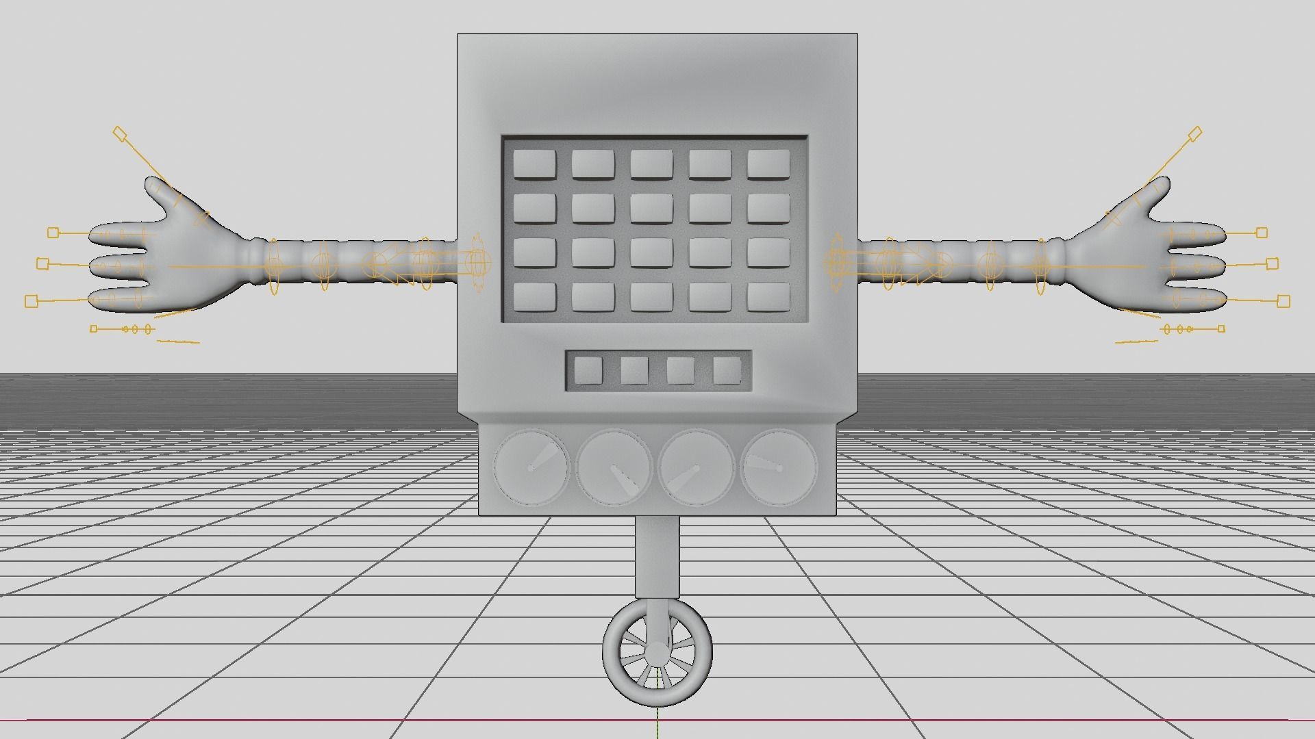 3D model Mettaton Worn and Rusted Rigged VR / AR / low-poly | CGTrader