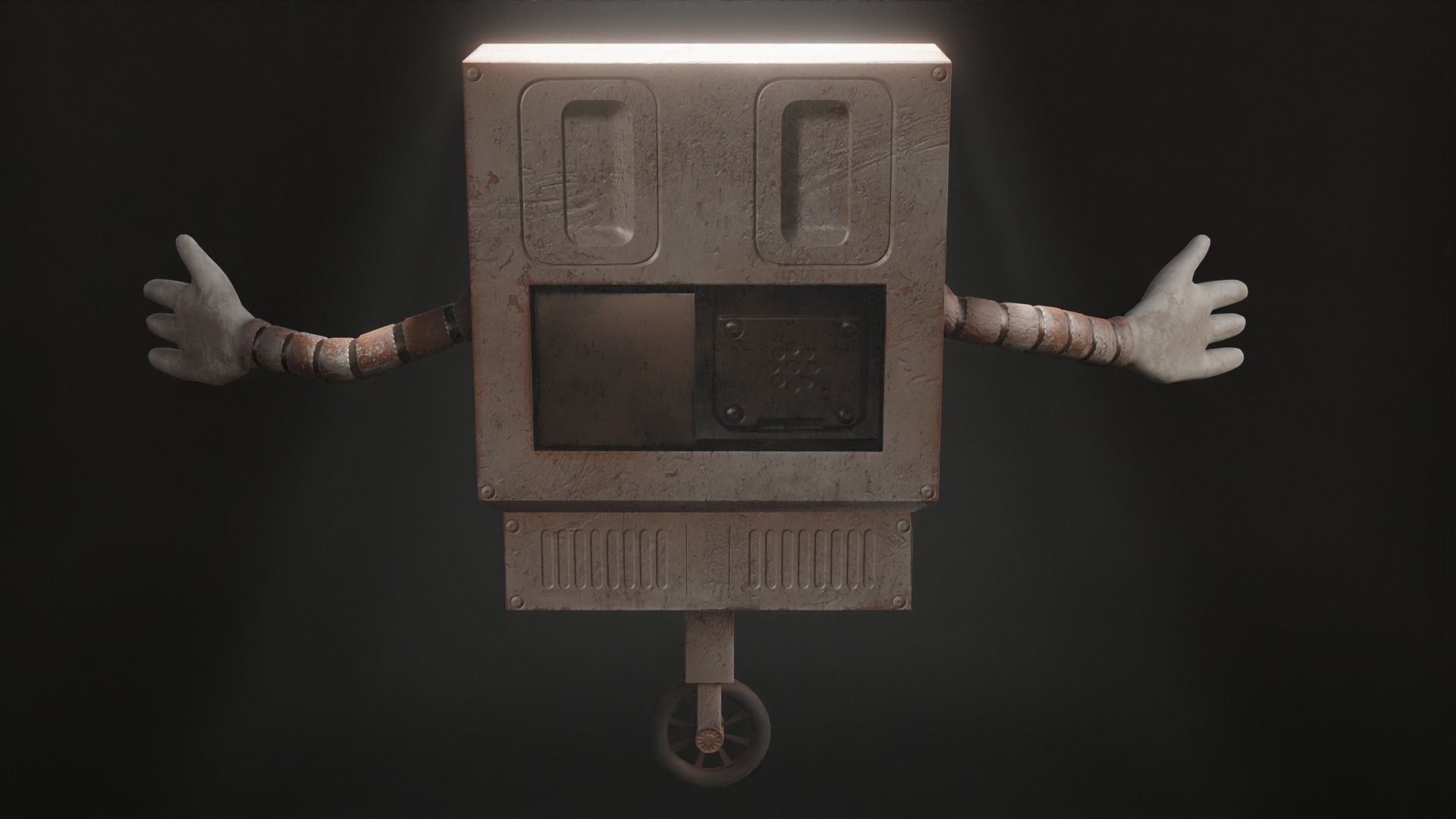 3D model Mettaton Worn and Rusted Rigged VR / AR / low-poly | CGTrader