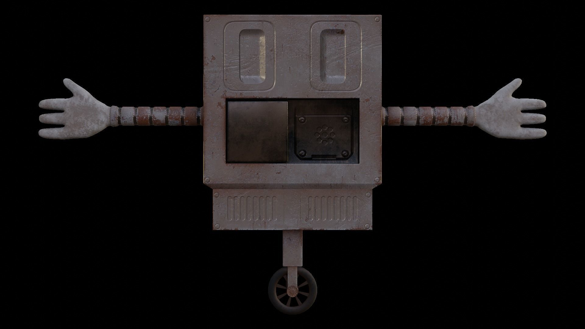3D model Mettaton Worn and Rusted Rigged VR / AR / low-poly | CGTrader