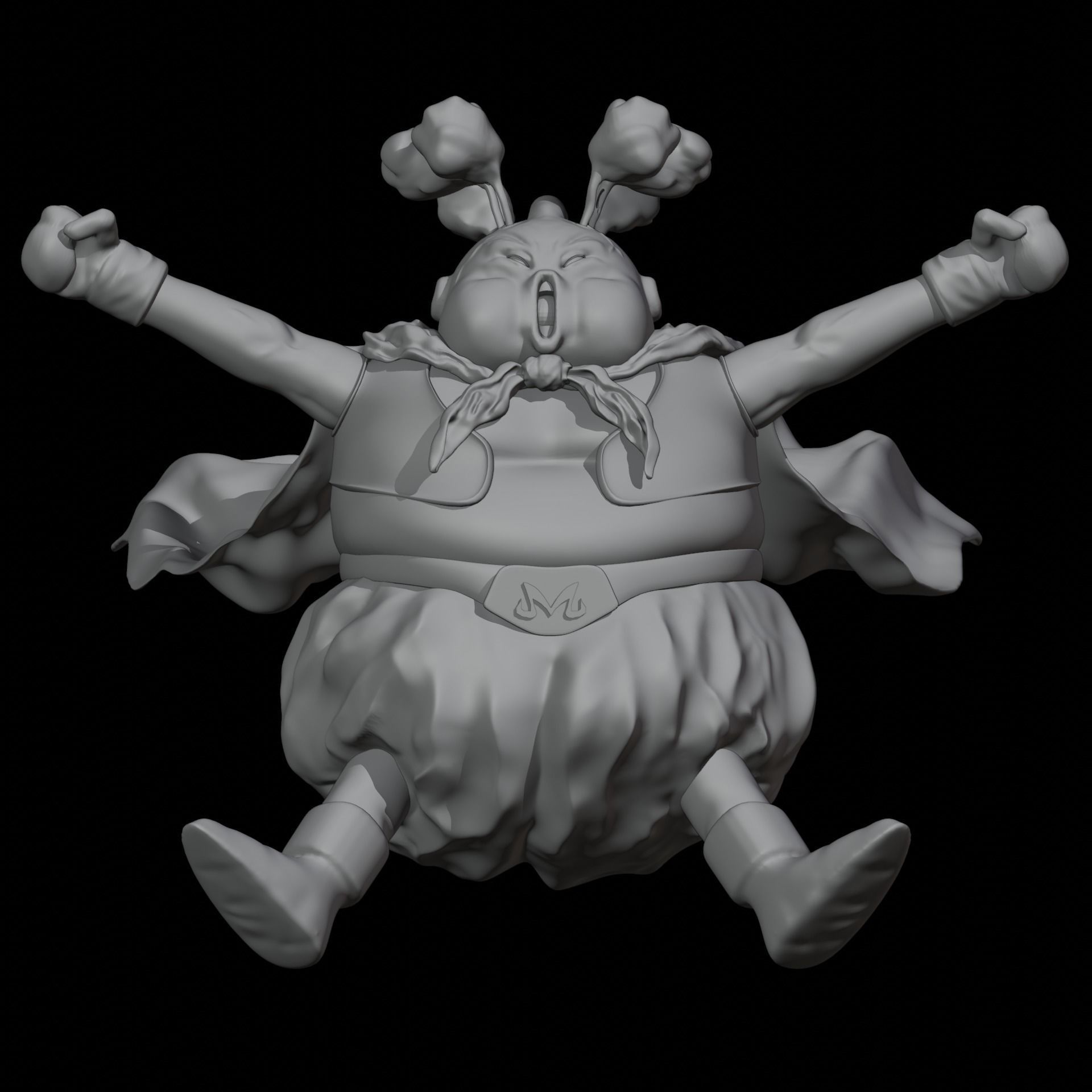 sculpt majin boo with blender 3D model | CGTrader