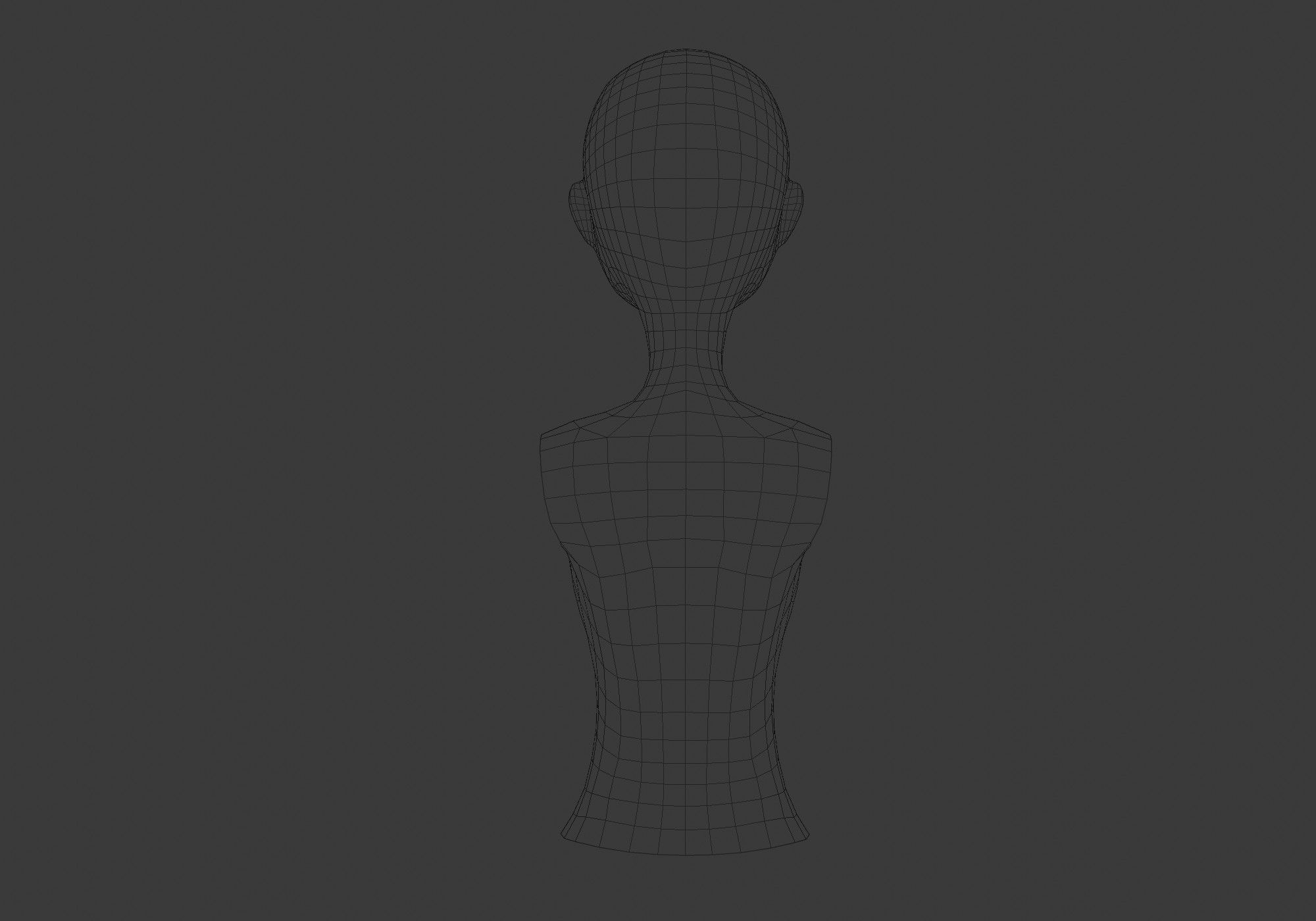 cartoon female torso 3D model | CGTrader