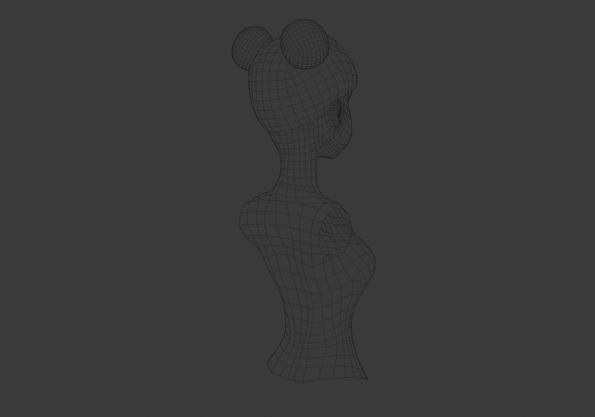bangs cartoon hairstyle 3D model | CGTrader
