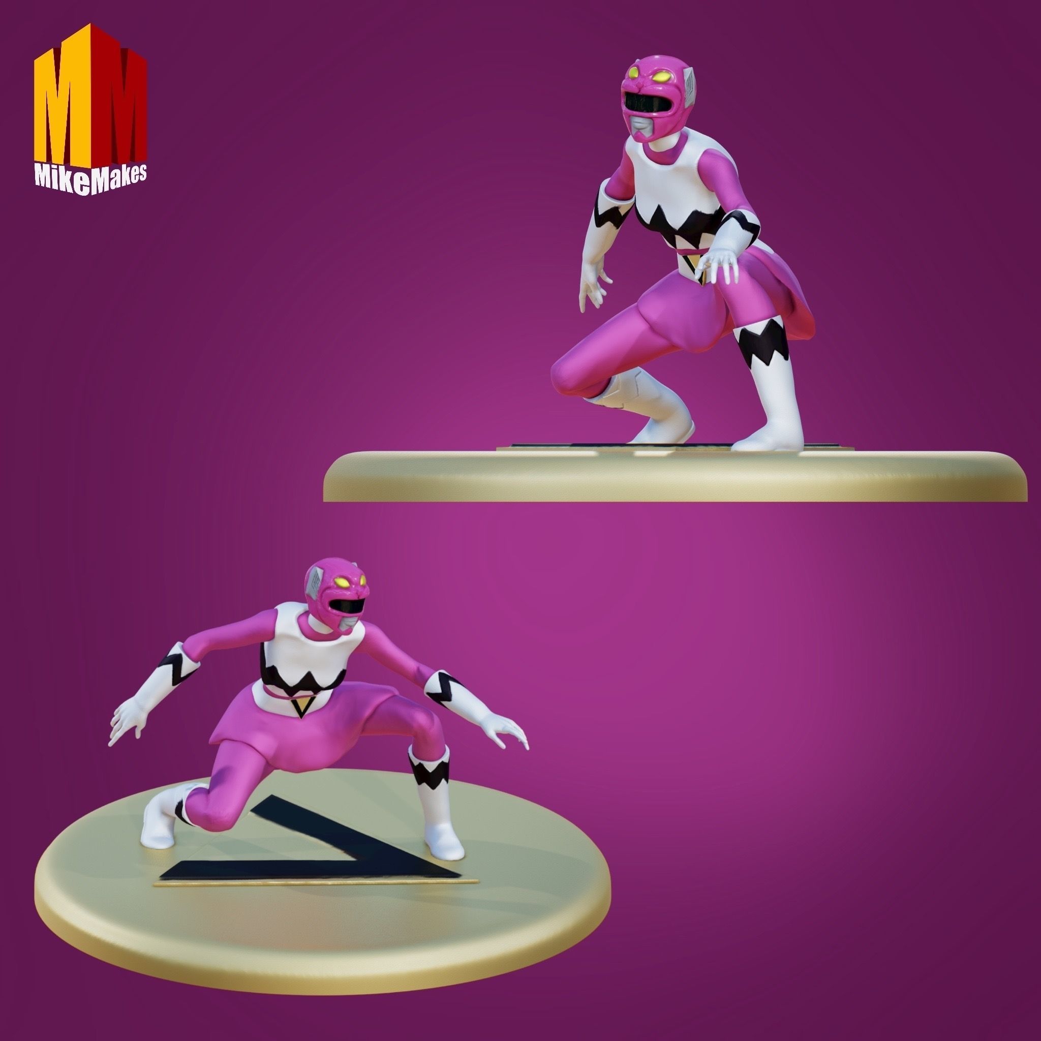 Power Rangers Lost Galaxy Pink Ranger Figurine 3D model 3D printable ...