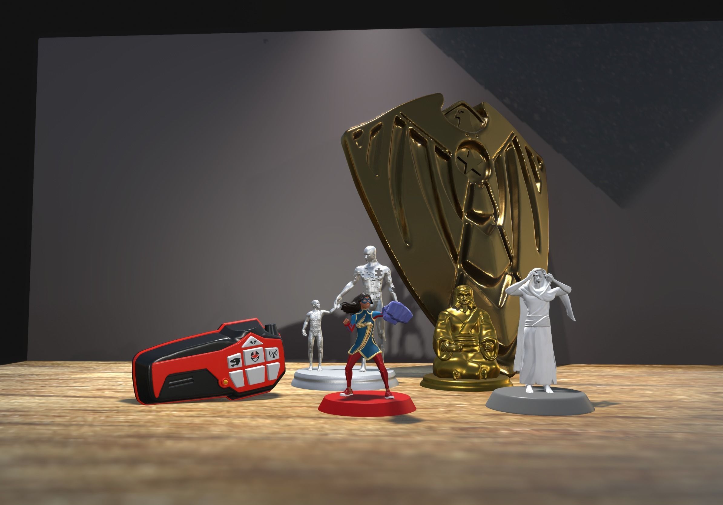 Power Rangers Time Force Morpher Quantum Ranger 3D model 3D printable ...