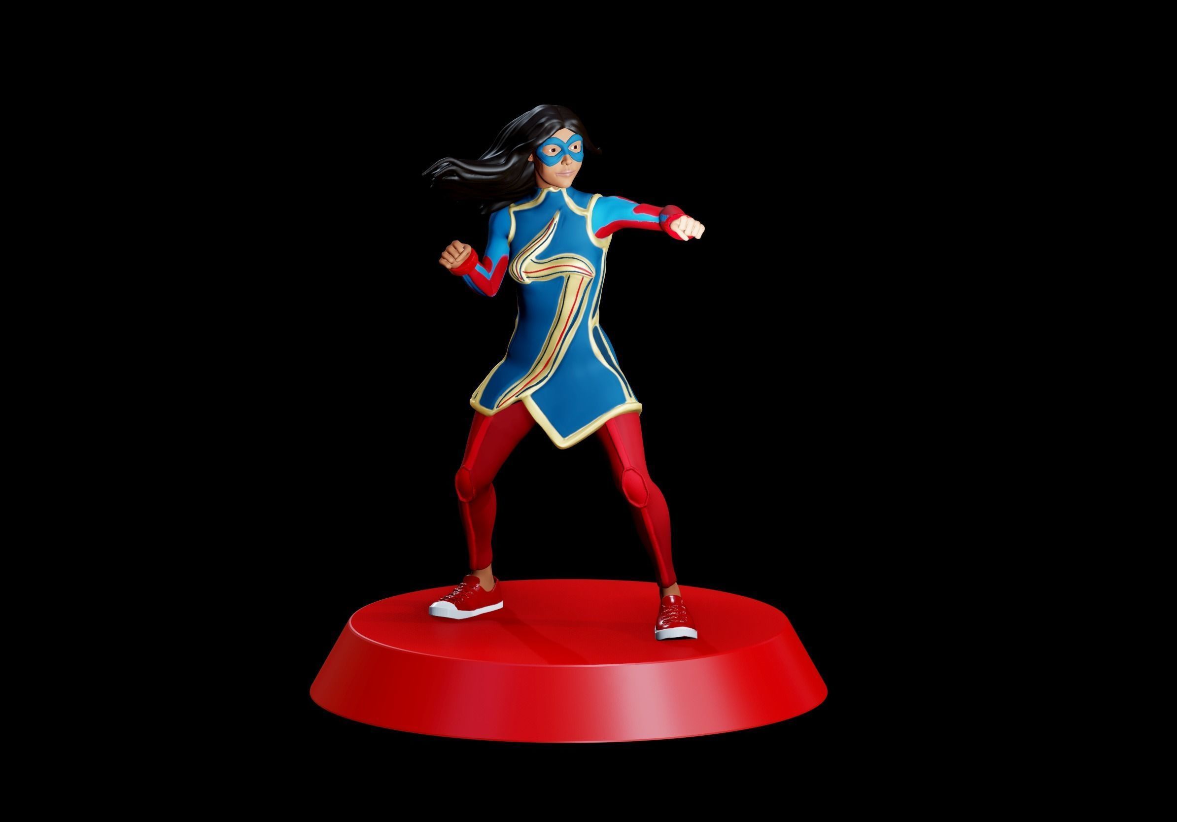 Miss Marvel MCU Disney plus Figurine 3D model 3D printable | CGTrader