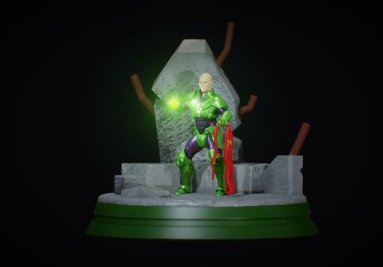 Lex Luthor Superman Villain Diorama 3D model 3D printable | CGTrader