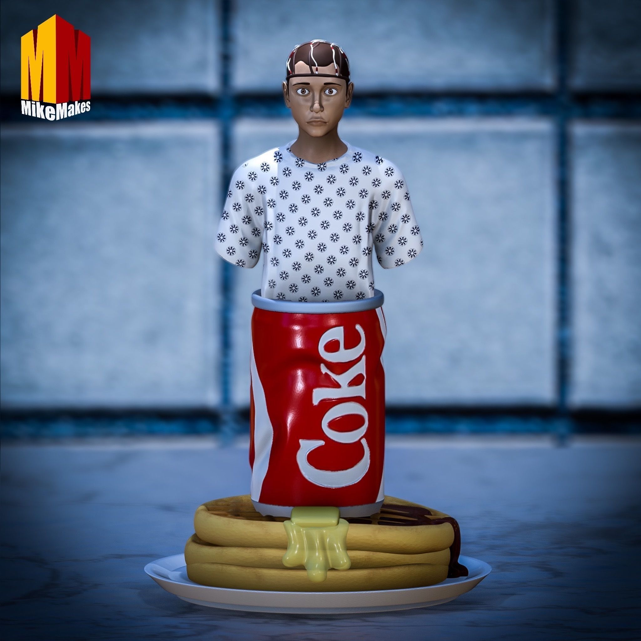Eleven Stranger Things Bust 3D model 3D printable | CGTrader