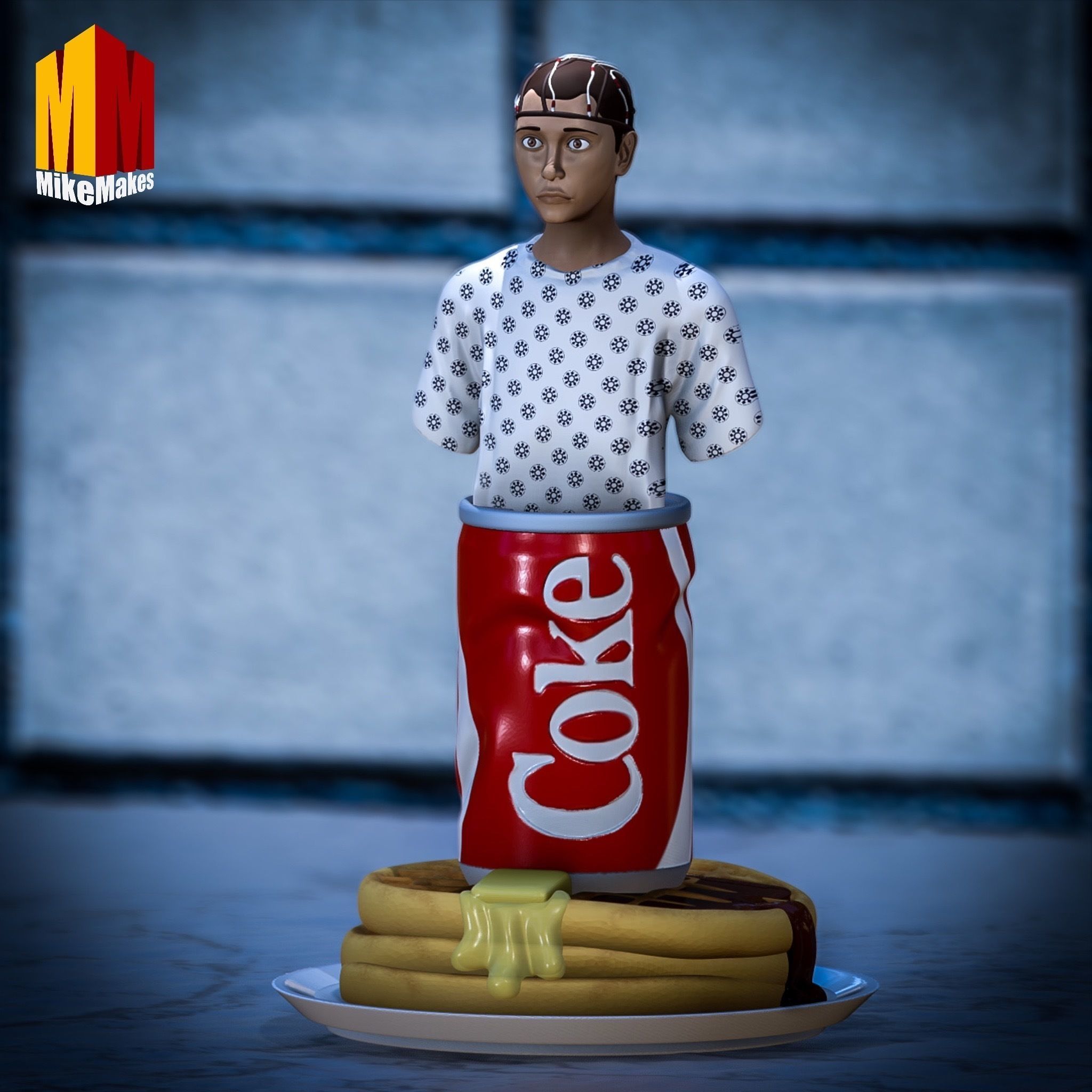 Eleven Stranger Things Bust 3D model 3D printable | CGTrader