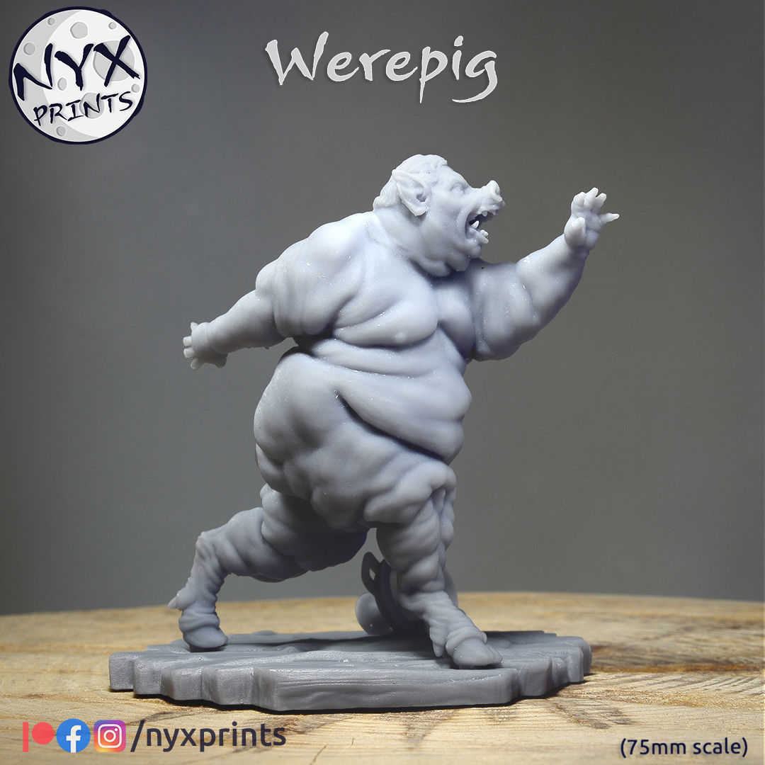 Werepig 3D Printable Sculpture for Printing and Painting 3D model 3D ...