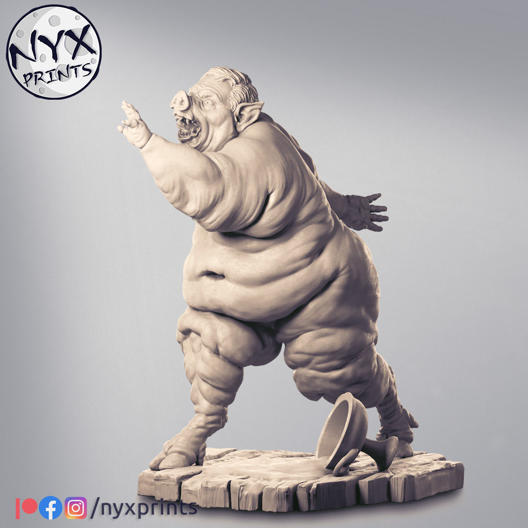 Werepig 3D Printable Sculpture for Printing and Painting 3D model 3D ...