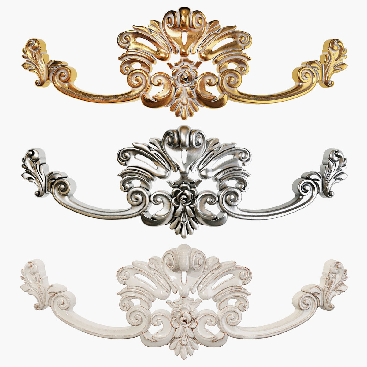 Classic carved 170 3D model | CGTrader