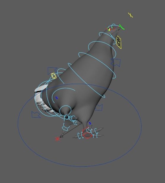 Chicken rig 3D model animated rigged | CGTrader