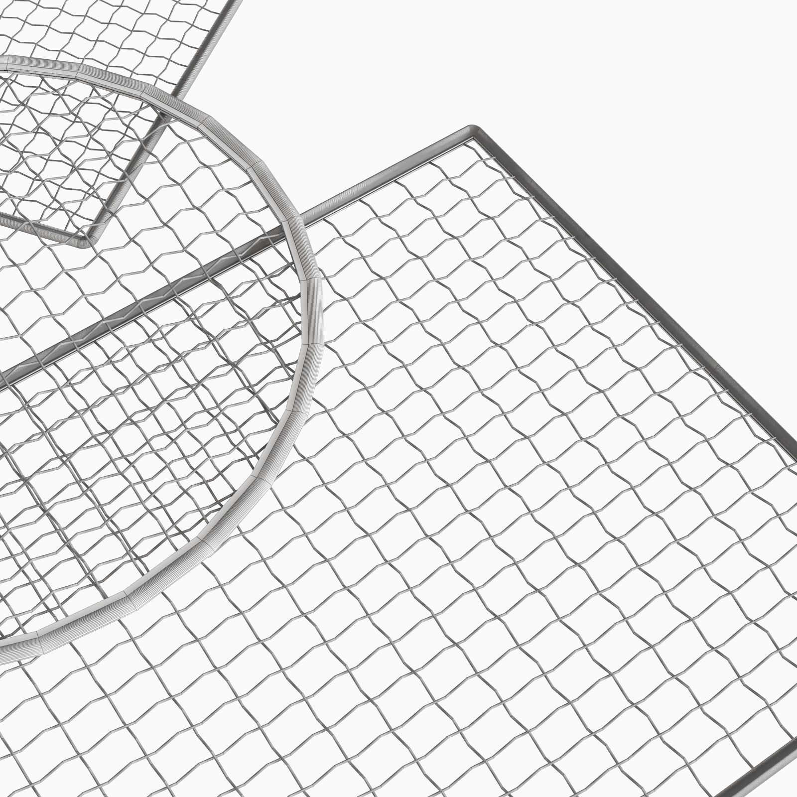 Steel grill wire grid 3D model | CGTrader