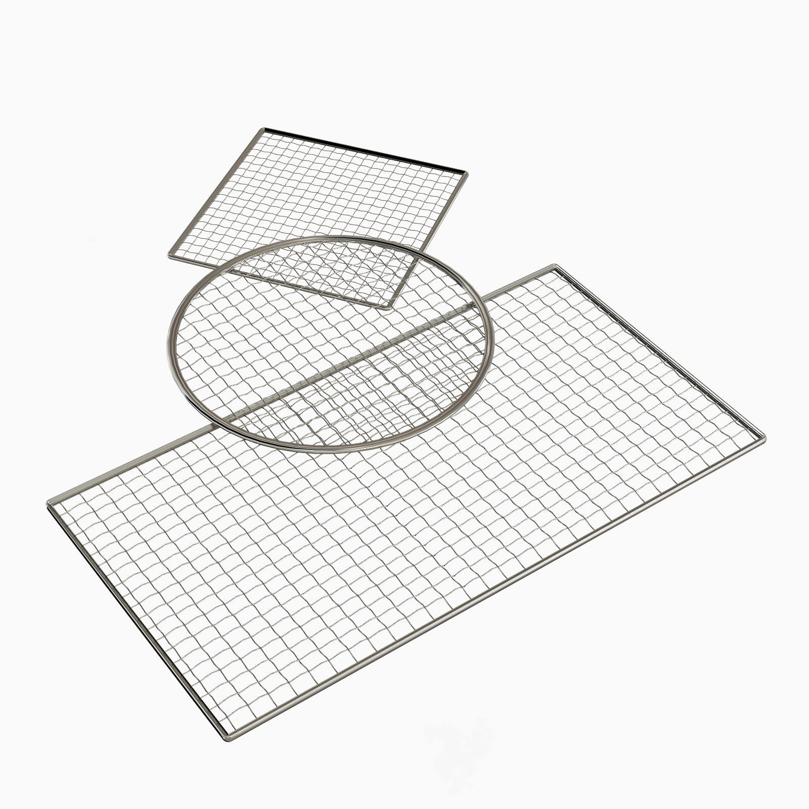 Steel grill wire grid 3D model | CGTrader