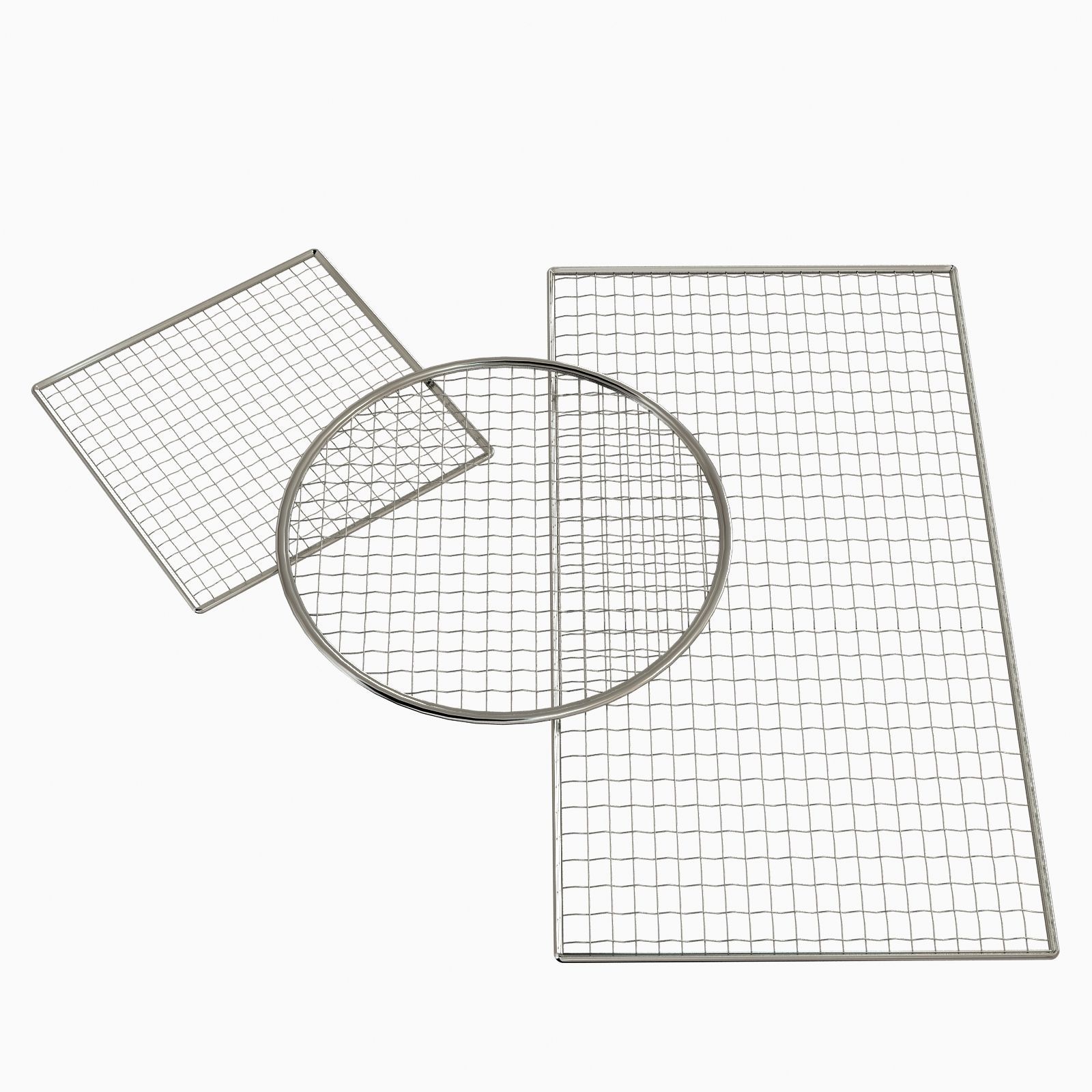 Steel grill wire grid 3D model | CGTrader
