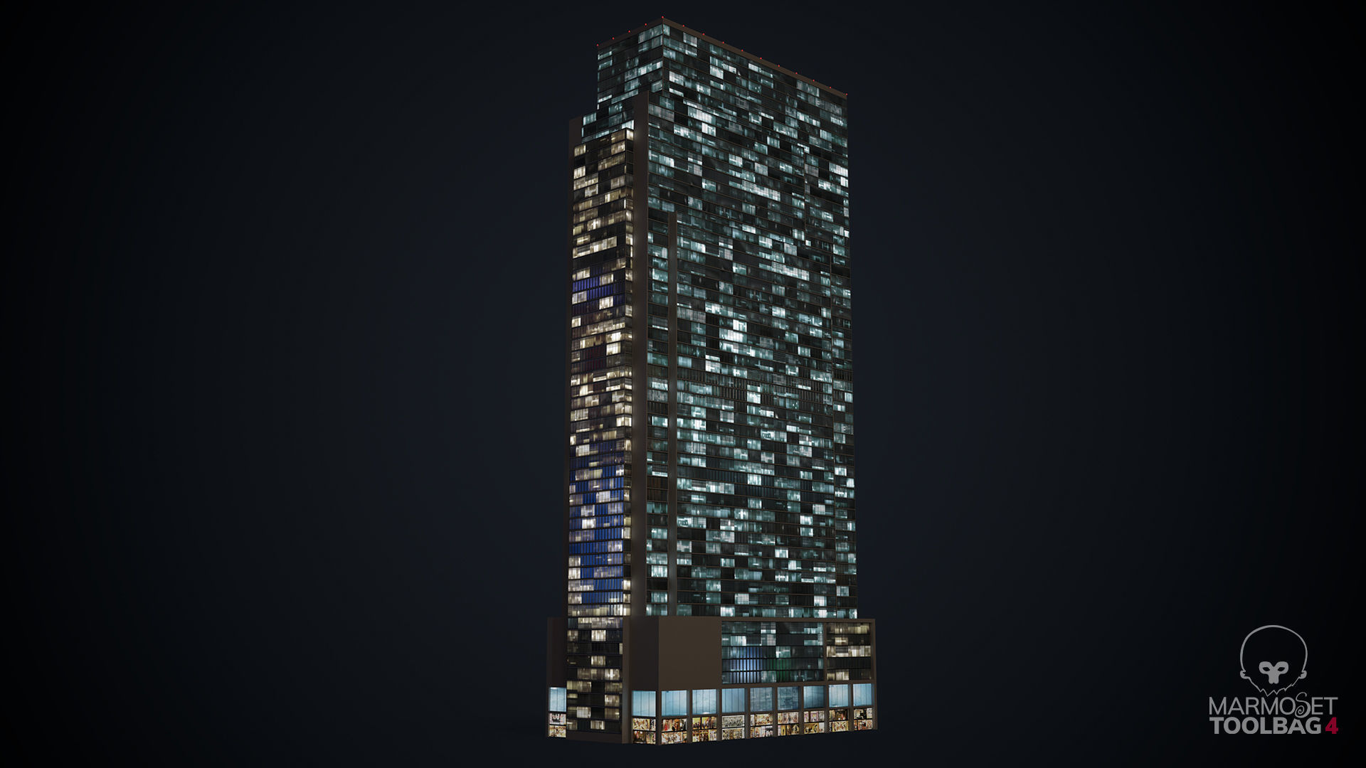 3D model Office Building Day and Night VR / AR / low-poly | CGTrader