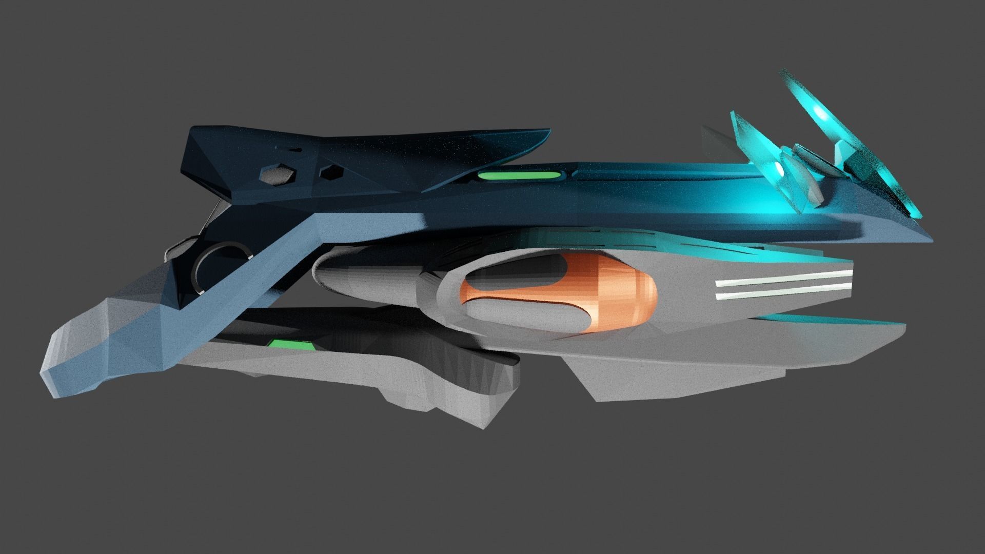 Halo - Plasma turret - Type-52 Directed Energy Support Weapon 3D model ...