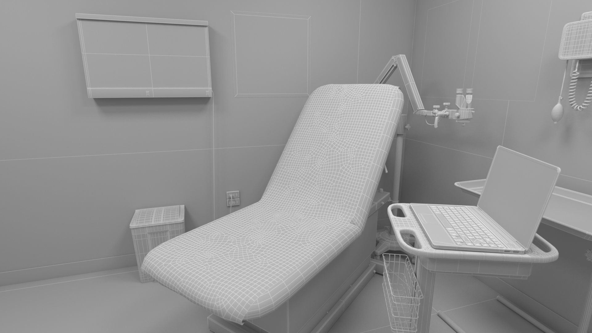 Clinic Exam Room 3D model | CGTrader