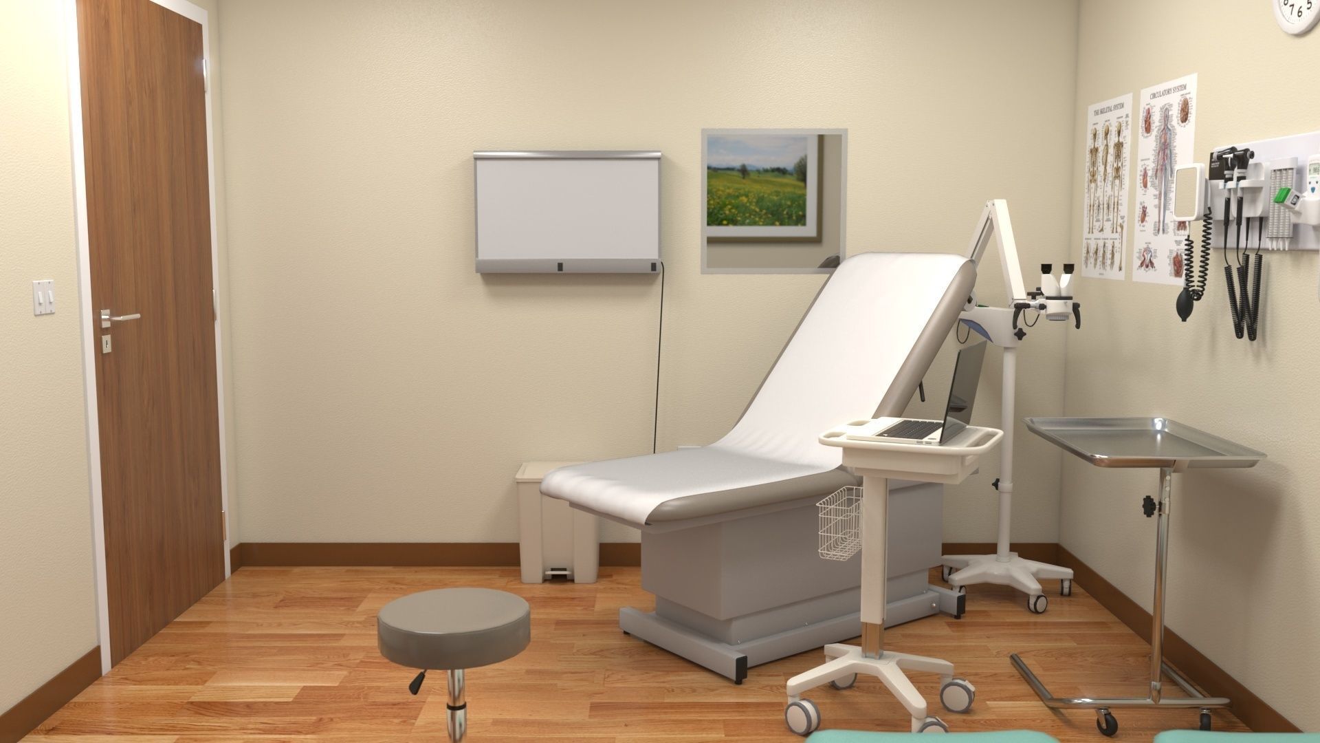 Clinic Exam Room 3D model | CGTrader