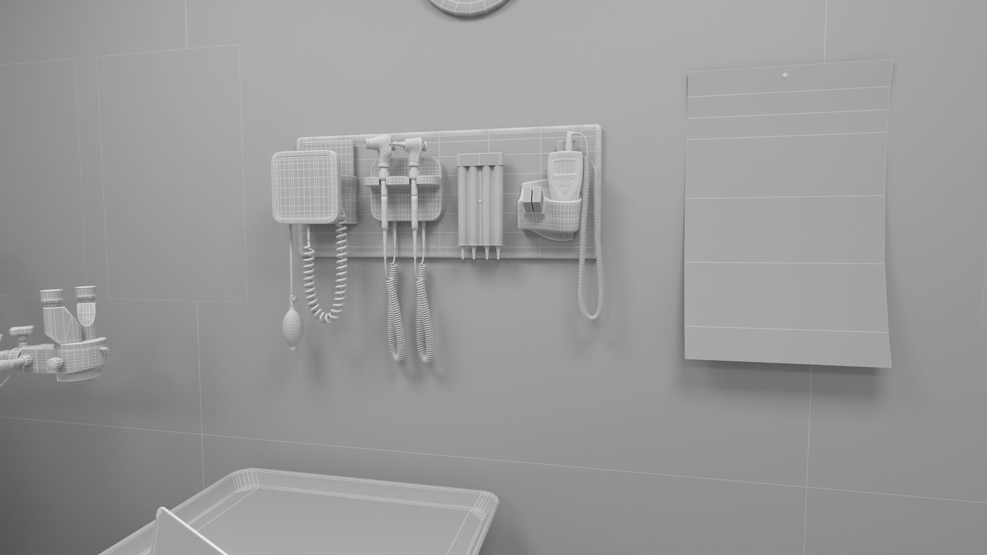 Clinic Exam Room 3D model | CGTrader