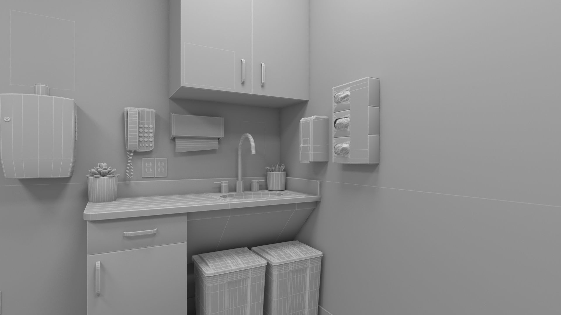 Clinic Exam Room 3D model | CGTrader