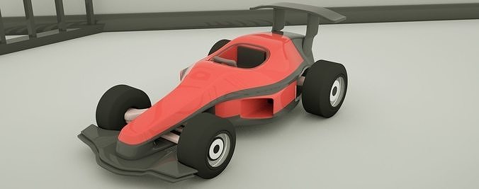 ferrari racing car in garage 3D model | CGTrader