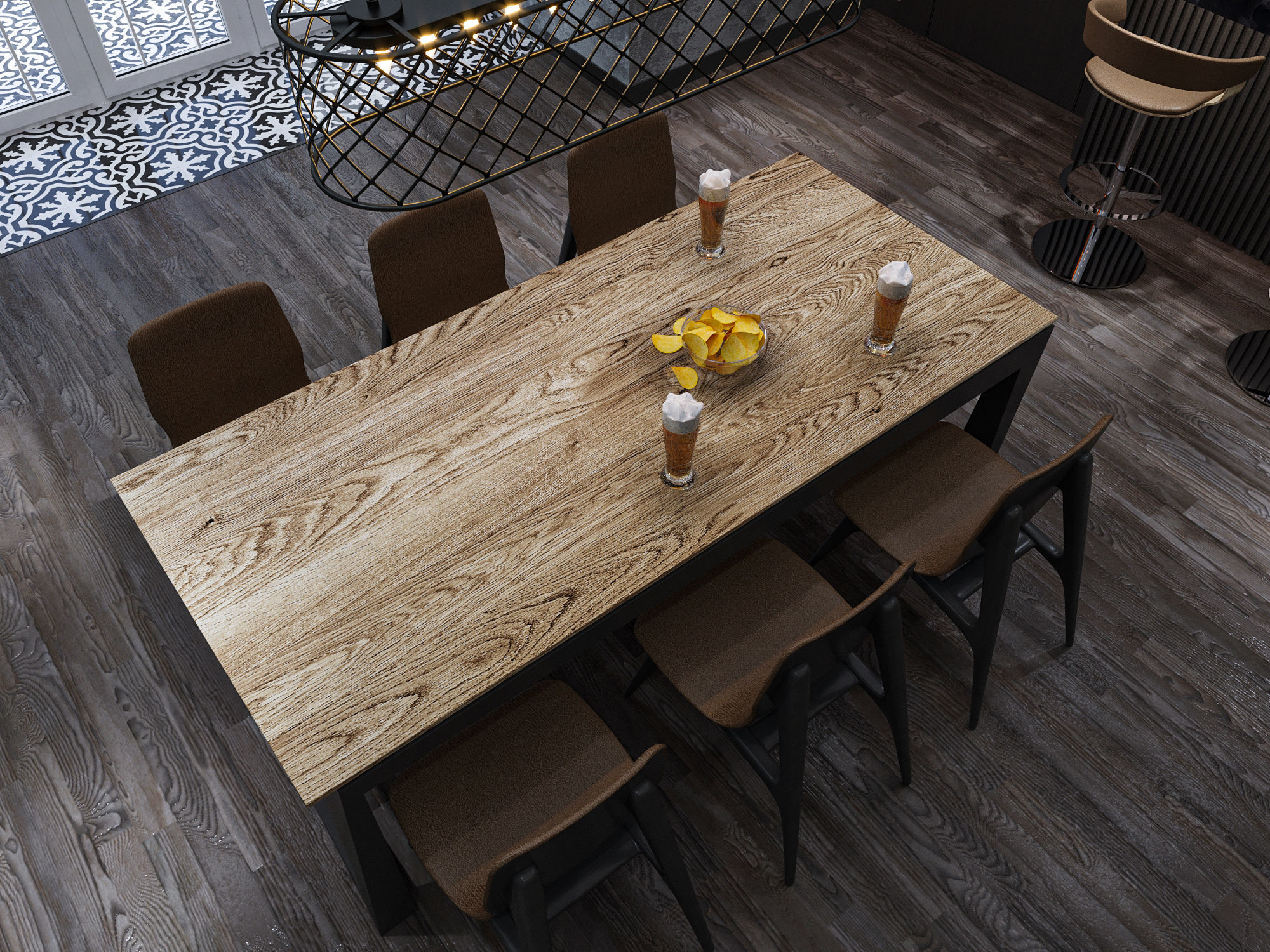 Game and bar party room 3D model | CGTrader