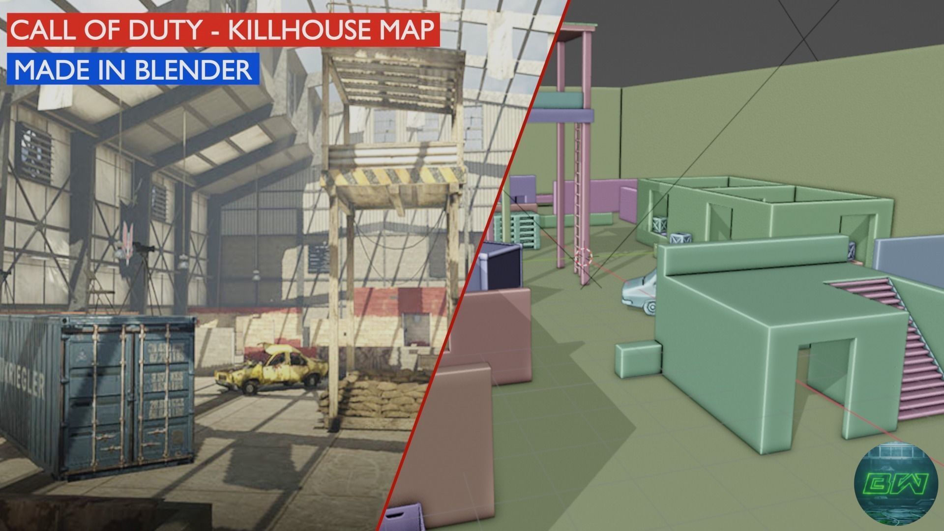 Call of Duty Killhouse Map free VR / AR / low-poly 3D model animated rigged | CGTrader