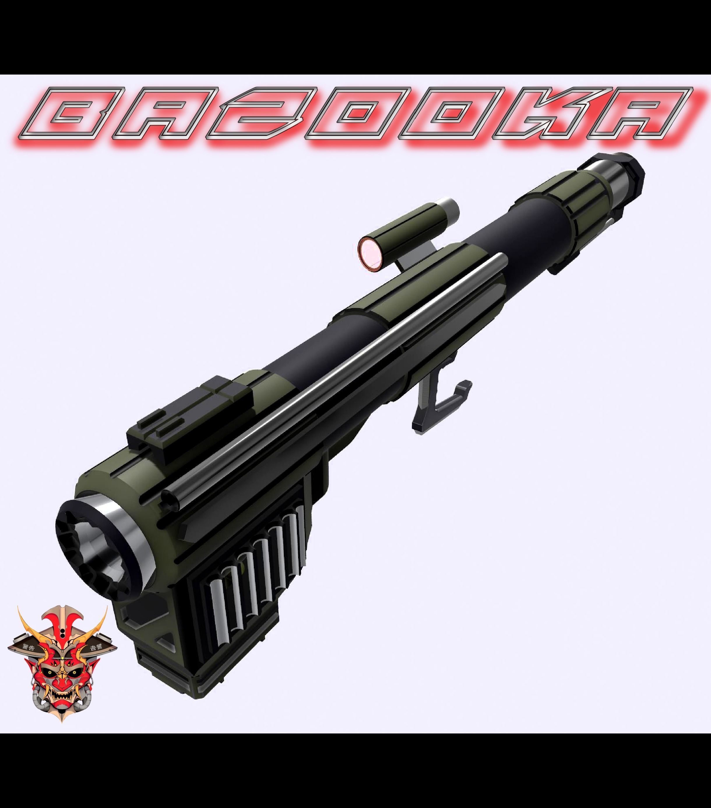 Gundam Bazooka 3D model 3D printable | CGTrader