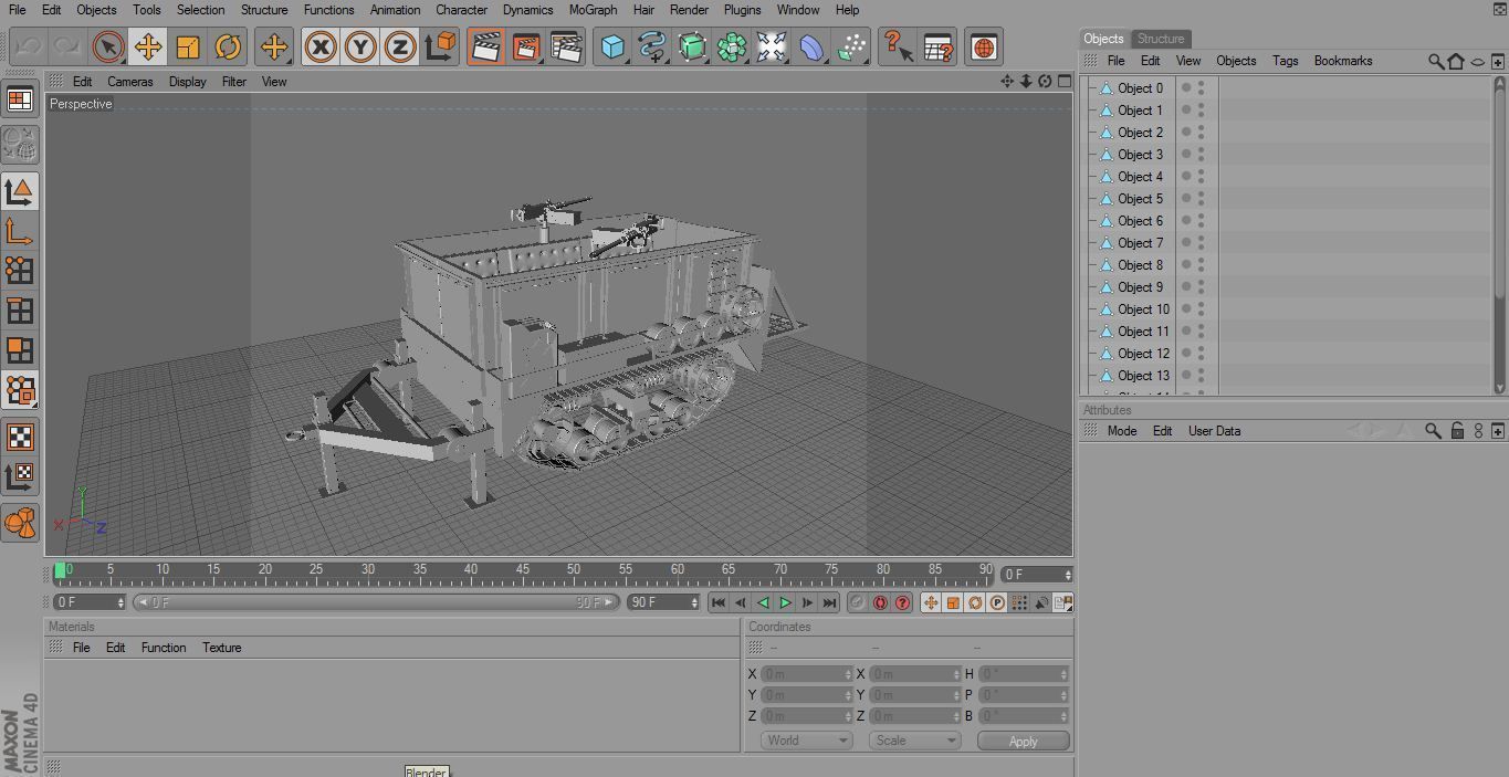 Military Carriage-clay version-1 3D model | CGTrader
