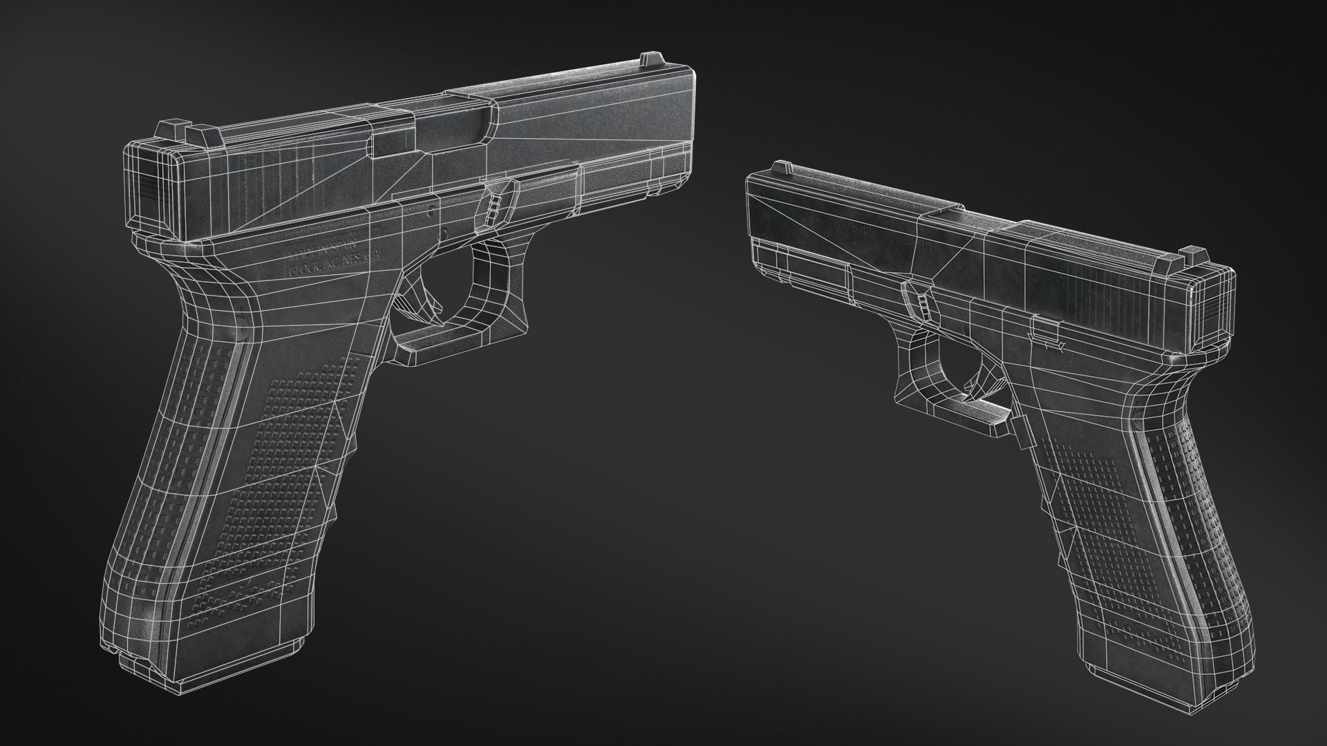 MILITARY Free Glock Pistol free 3D model | CGTrader