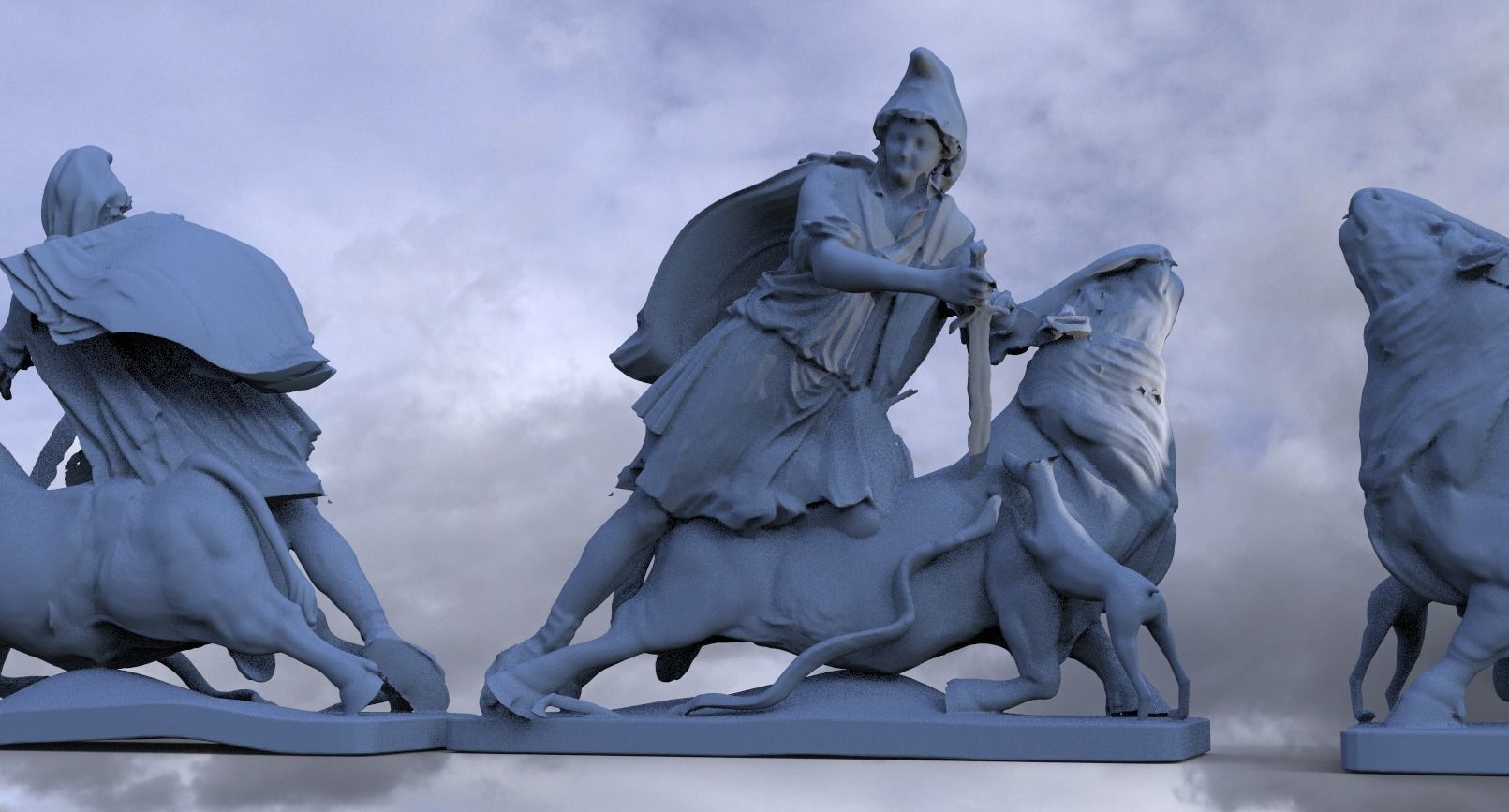 Bull sacrifice 2 3D model | CGTrader