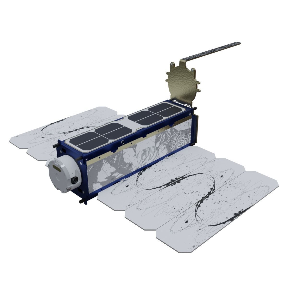 PLANET Dove Cube Satellite free 3D model | CGTrader