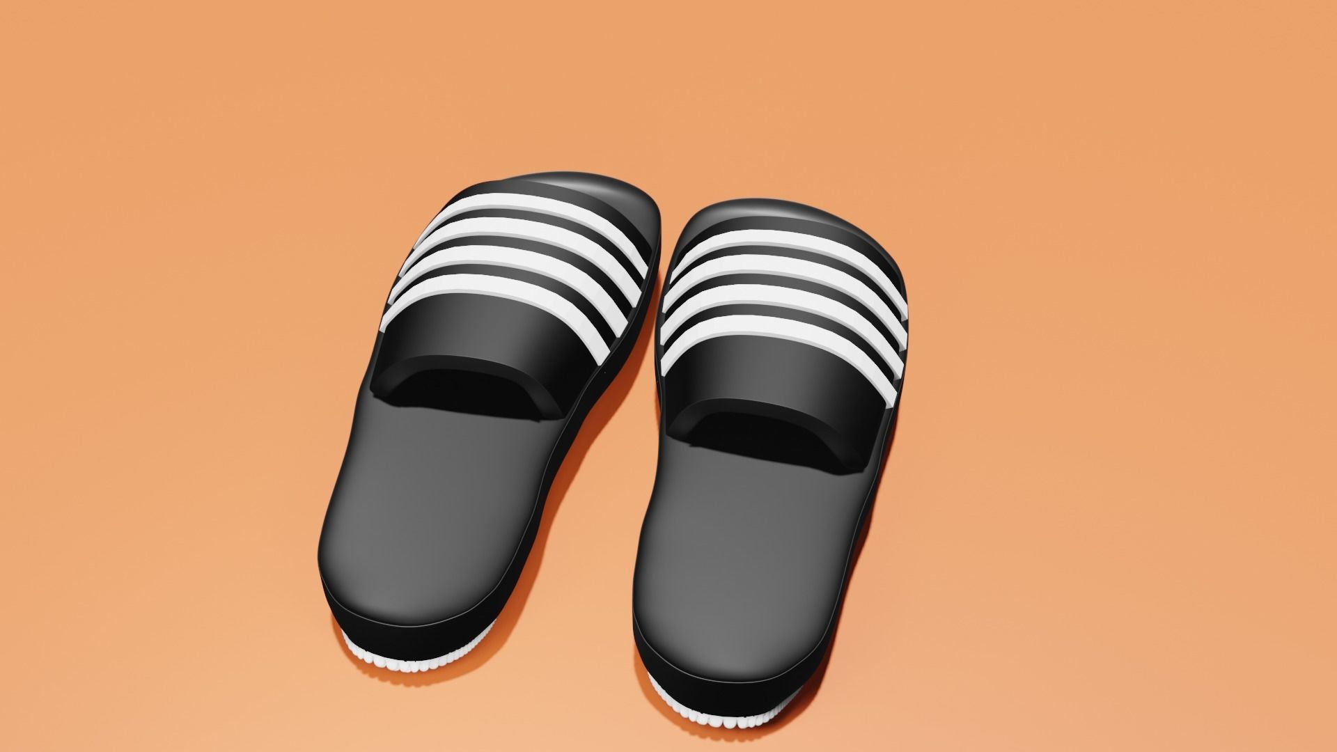 Basic slippers model Free 3d 3D model | CGTrader