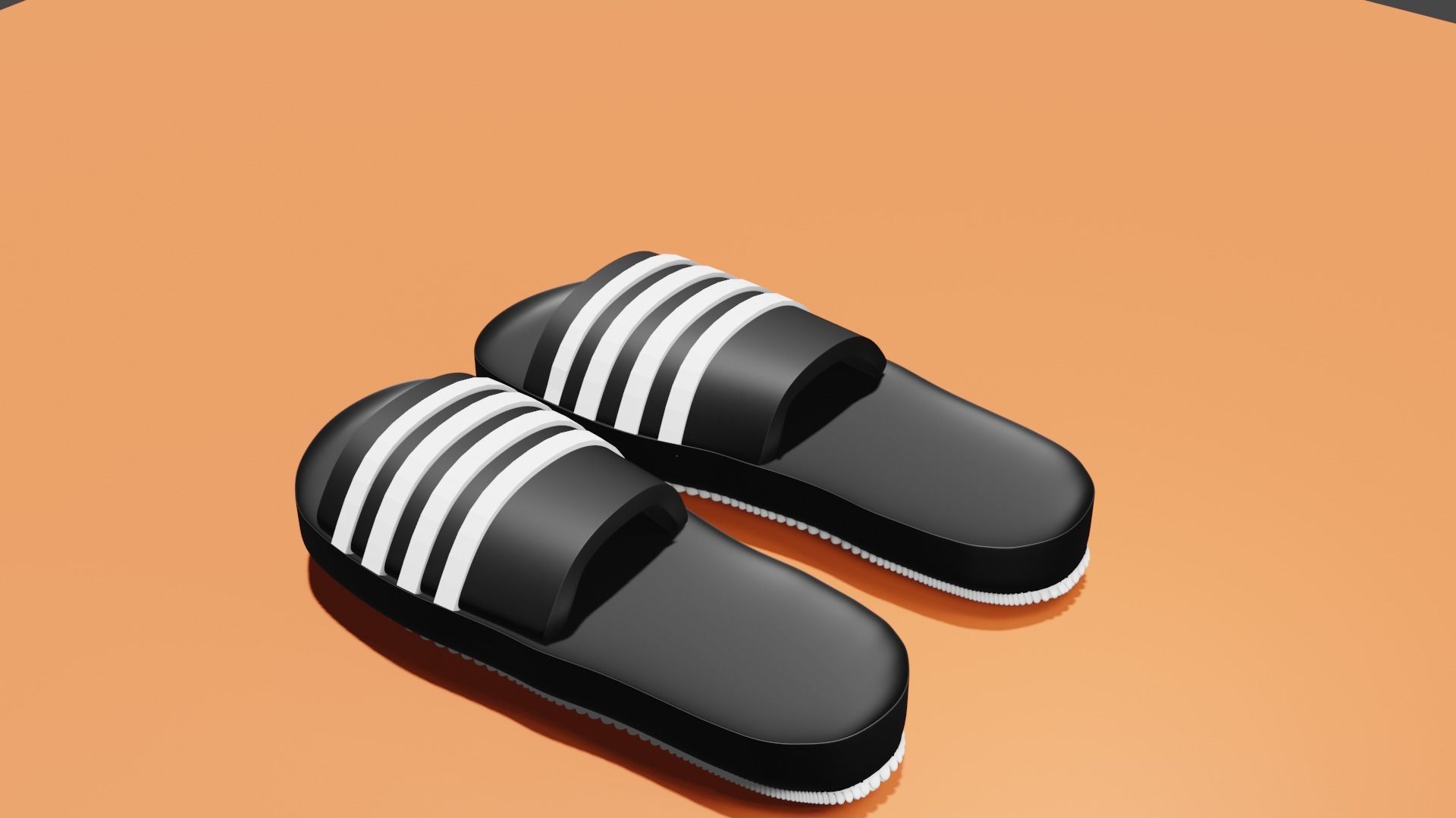 Basic slippers model Free 3d 3D model | CGTrader