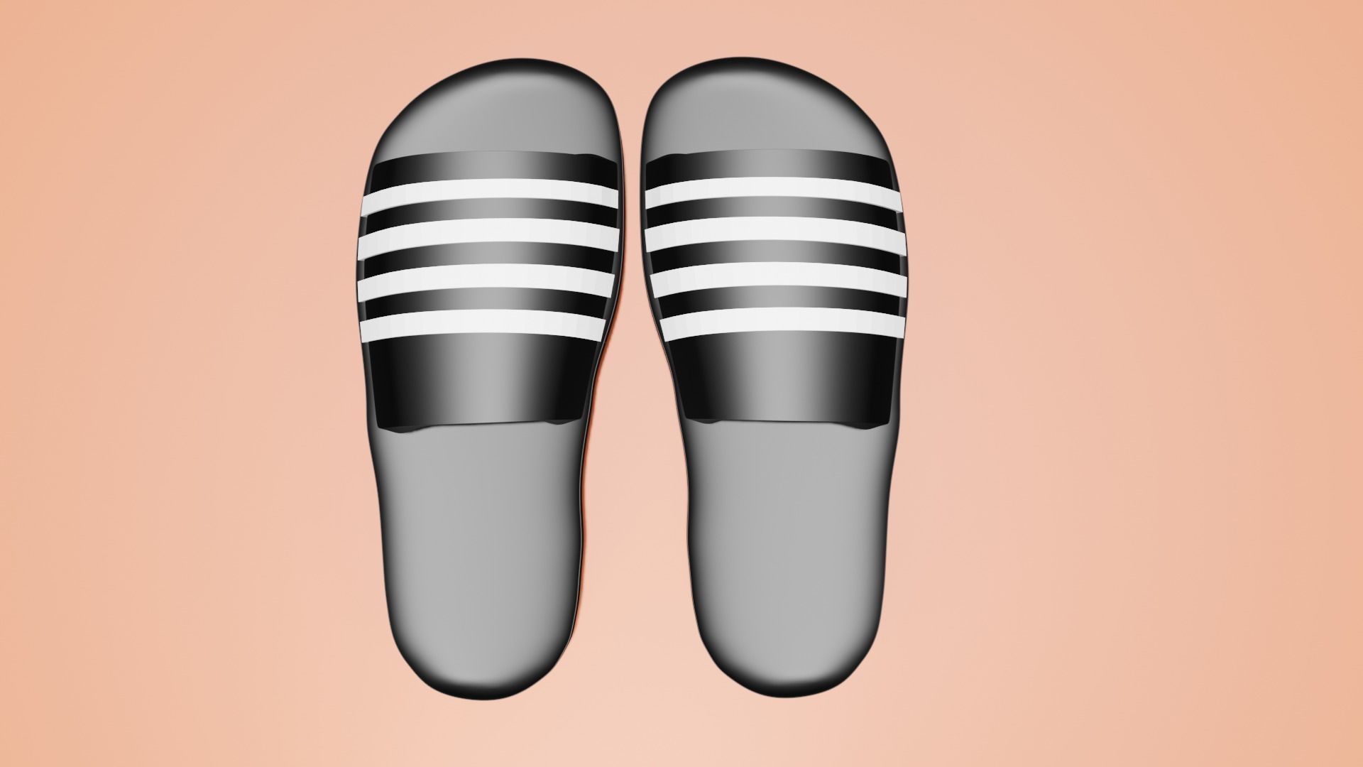 Basic slippers model Free 3d 3D model | CGTrader