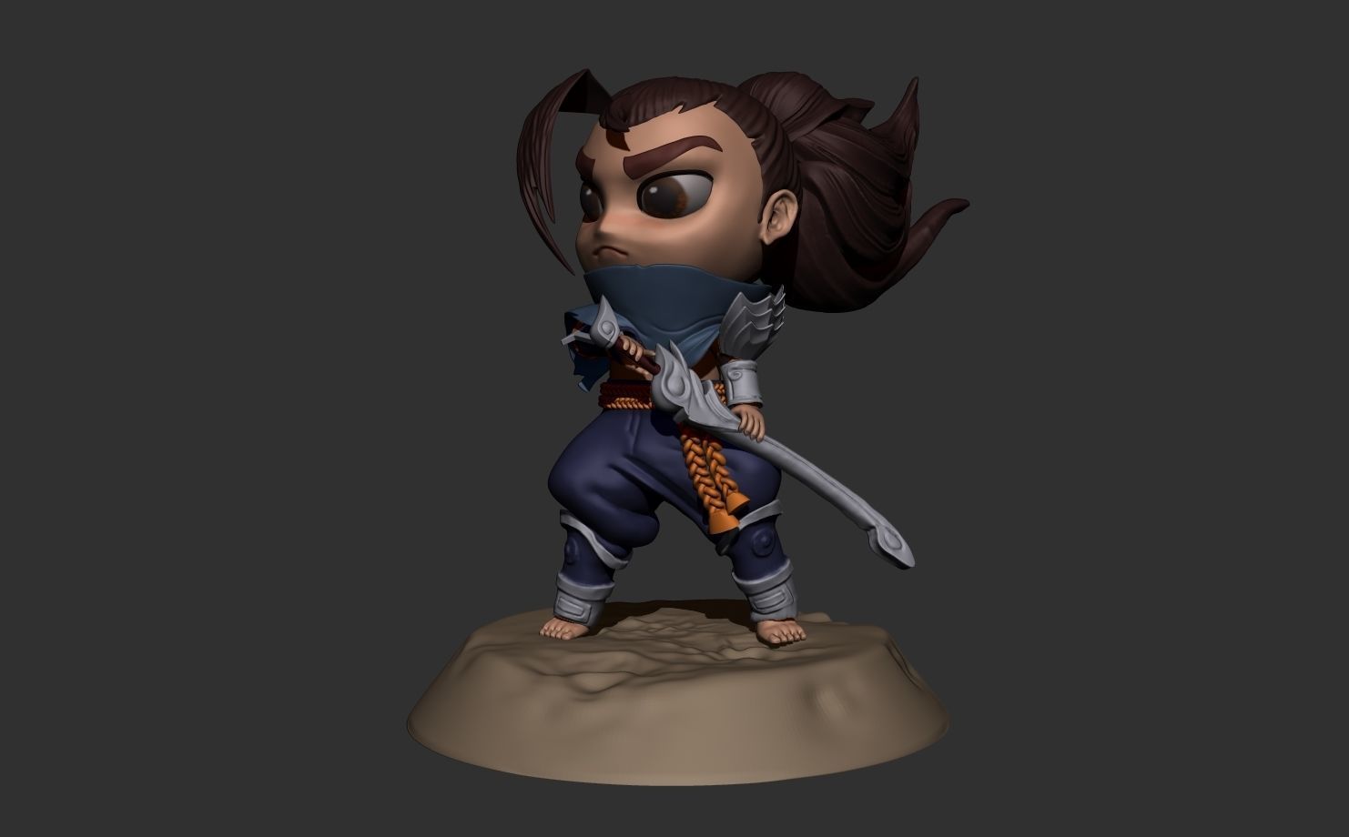 Chibi Yasuo 3D model | CGTrader