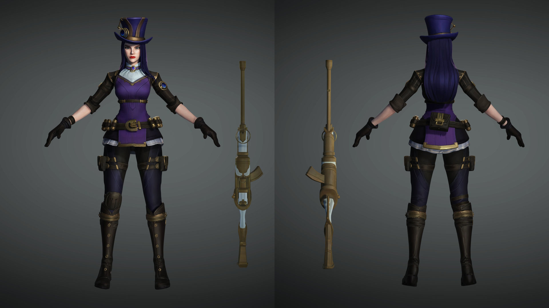 3D model Caitlyn league of legends arcane VR / AR / low-poly | CGTrader
