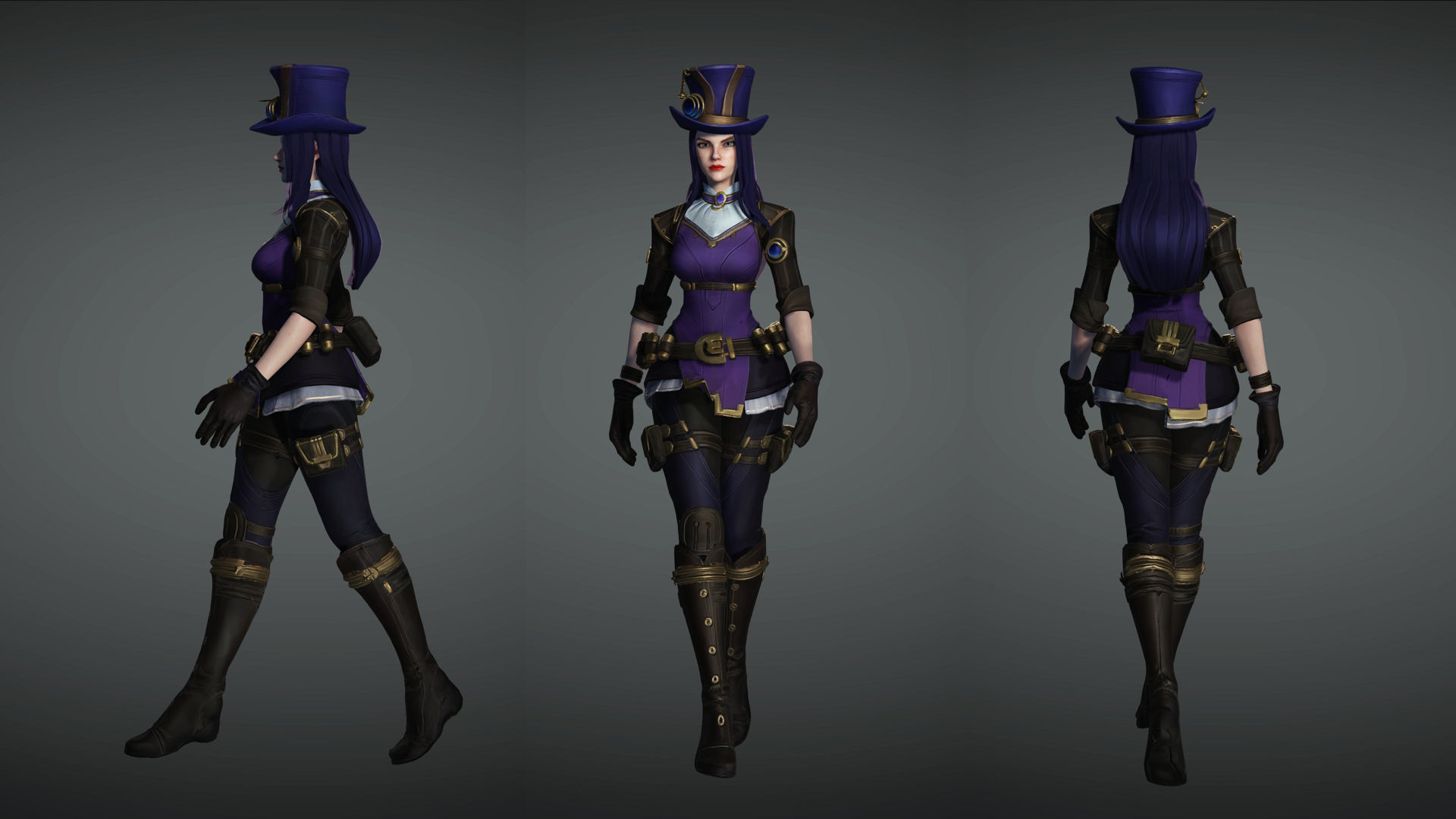 3D model Caitlyn league of legends arcane VR / AR / low-poly | CGTrader
