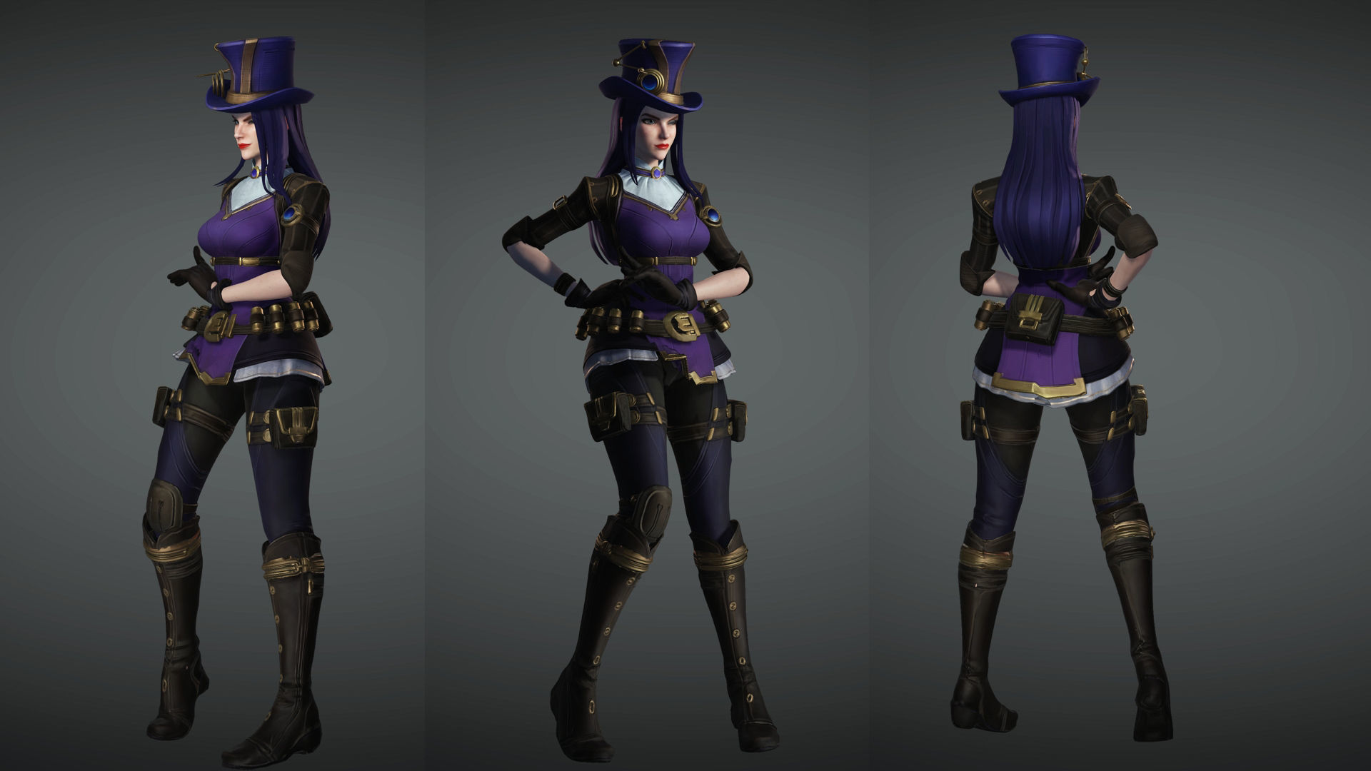 3D model Caitlyn league of legends arcane VR / AR / low-poly | CGTrader