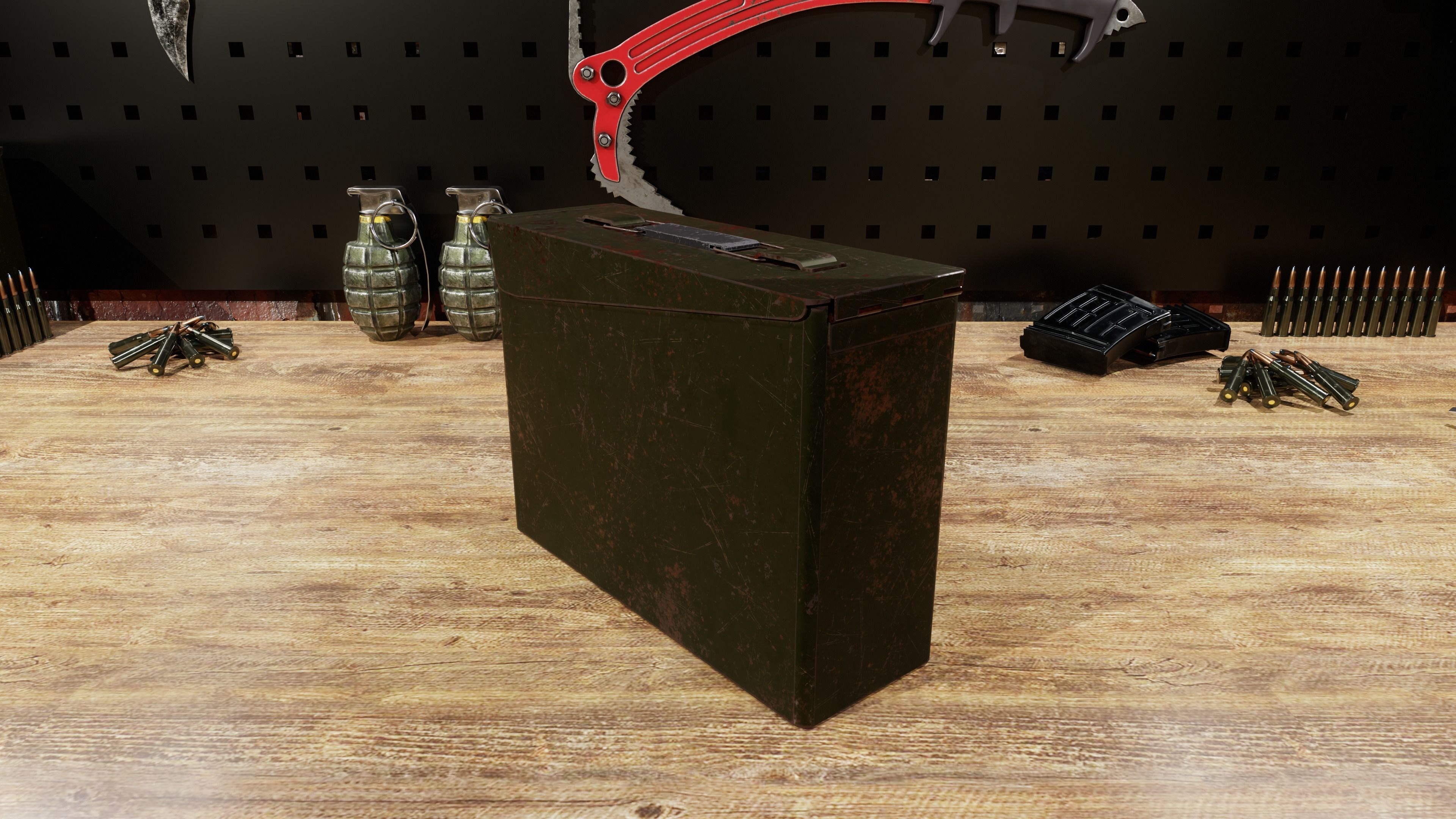 Ammo crate box 2 texture packs free VR / AR / low-poly 3D model | CGTrader