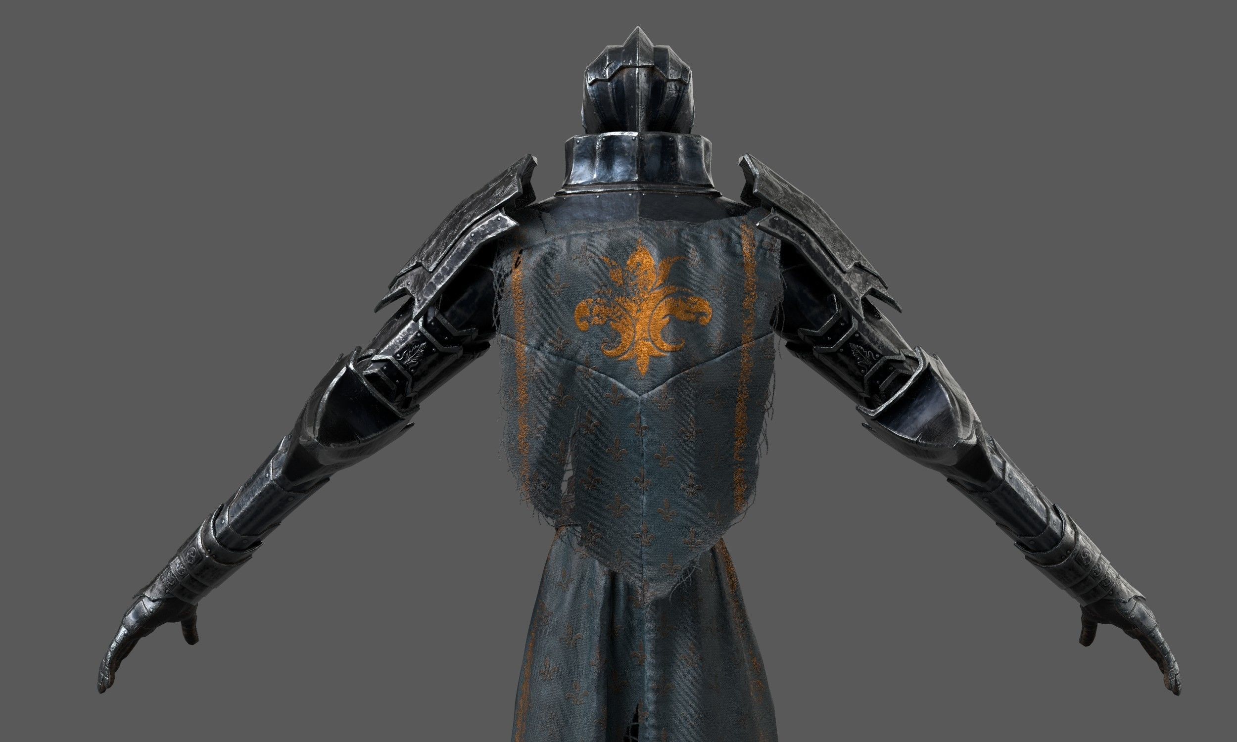 3D model Plague Knight PBR gameready character VR / AR / low-poly ...