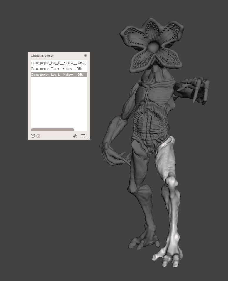 demogorgon 5 alien action figure with mouth and claws 3D model 3D ...